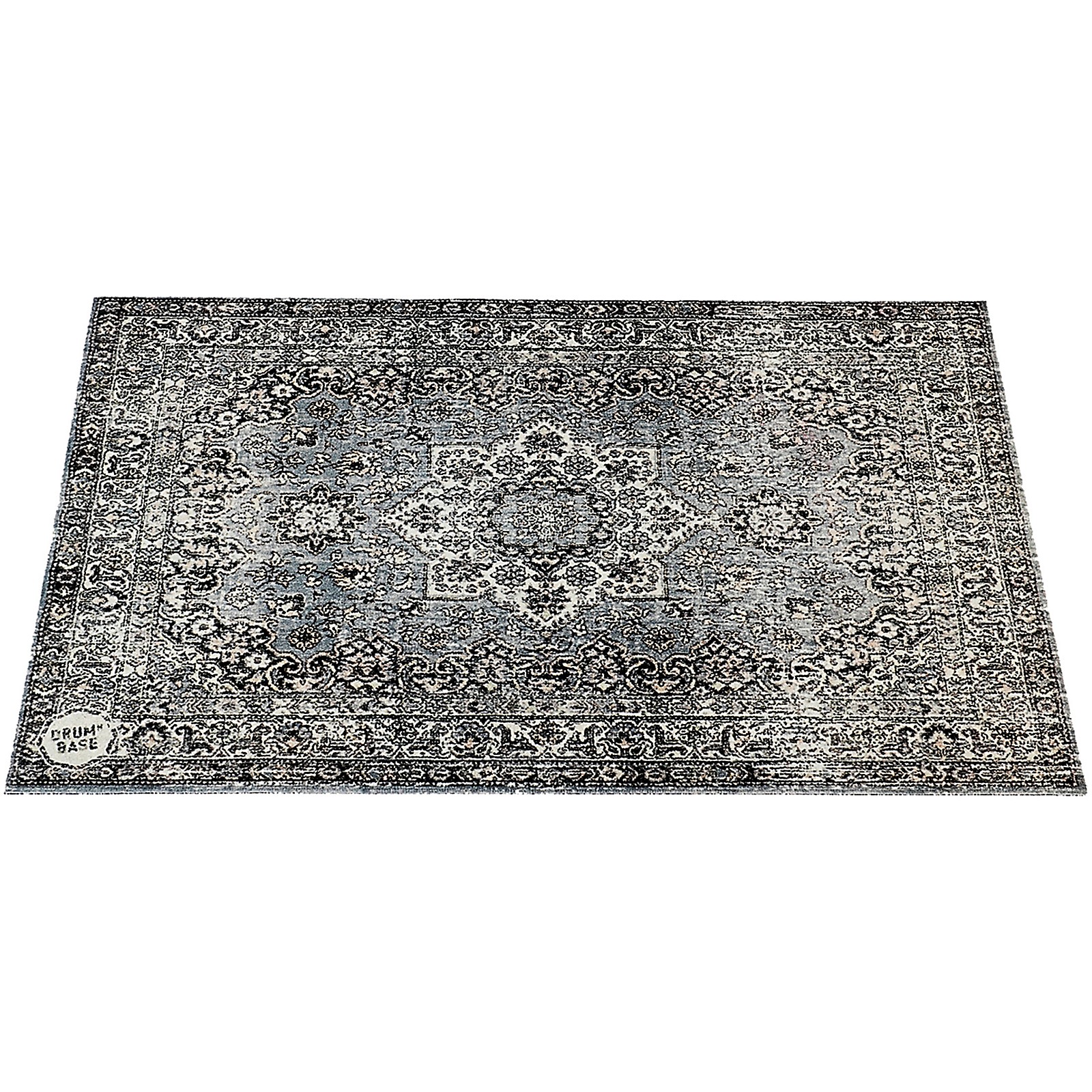 DRUMnBASE Vintage Persian Style Stage Rug Grey 4.26 x 3 ft. | Guitar Center