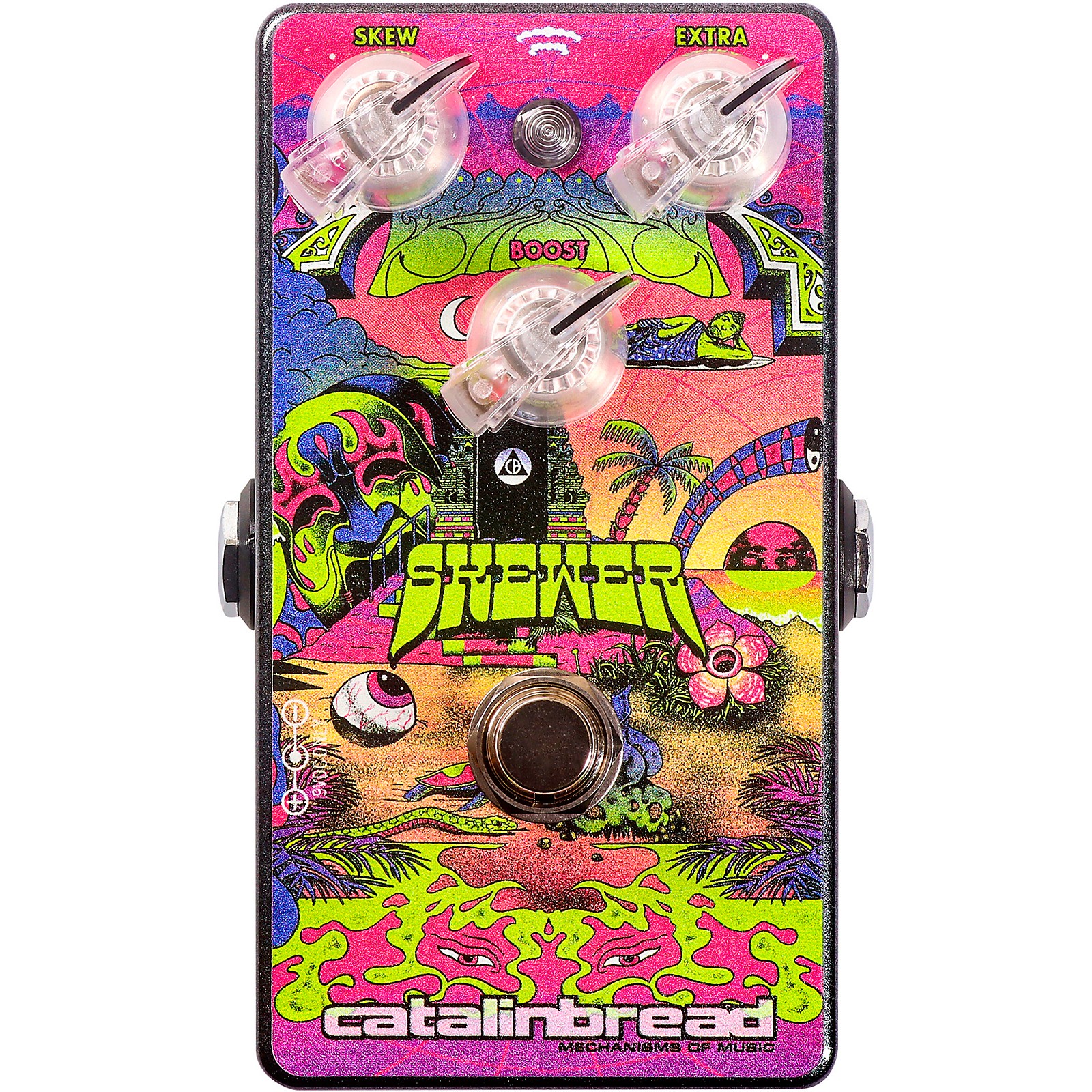 Catalinbread Skewer Treble Boost Effects Pedal Misty Lava | Guitar Center