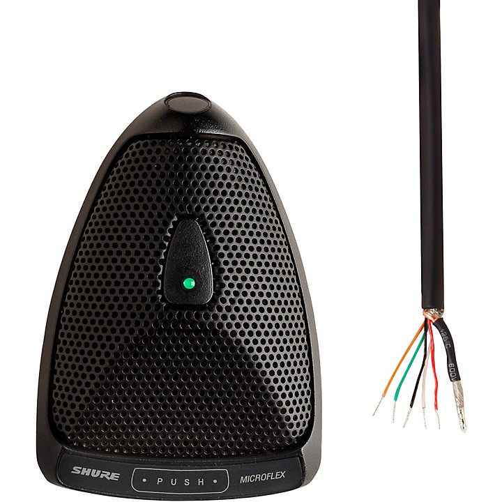 Shure MX392BE Condenser Boundary Microphone, Built-in Preamp, Attached ...