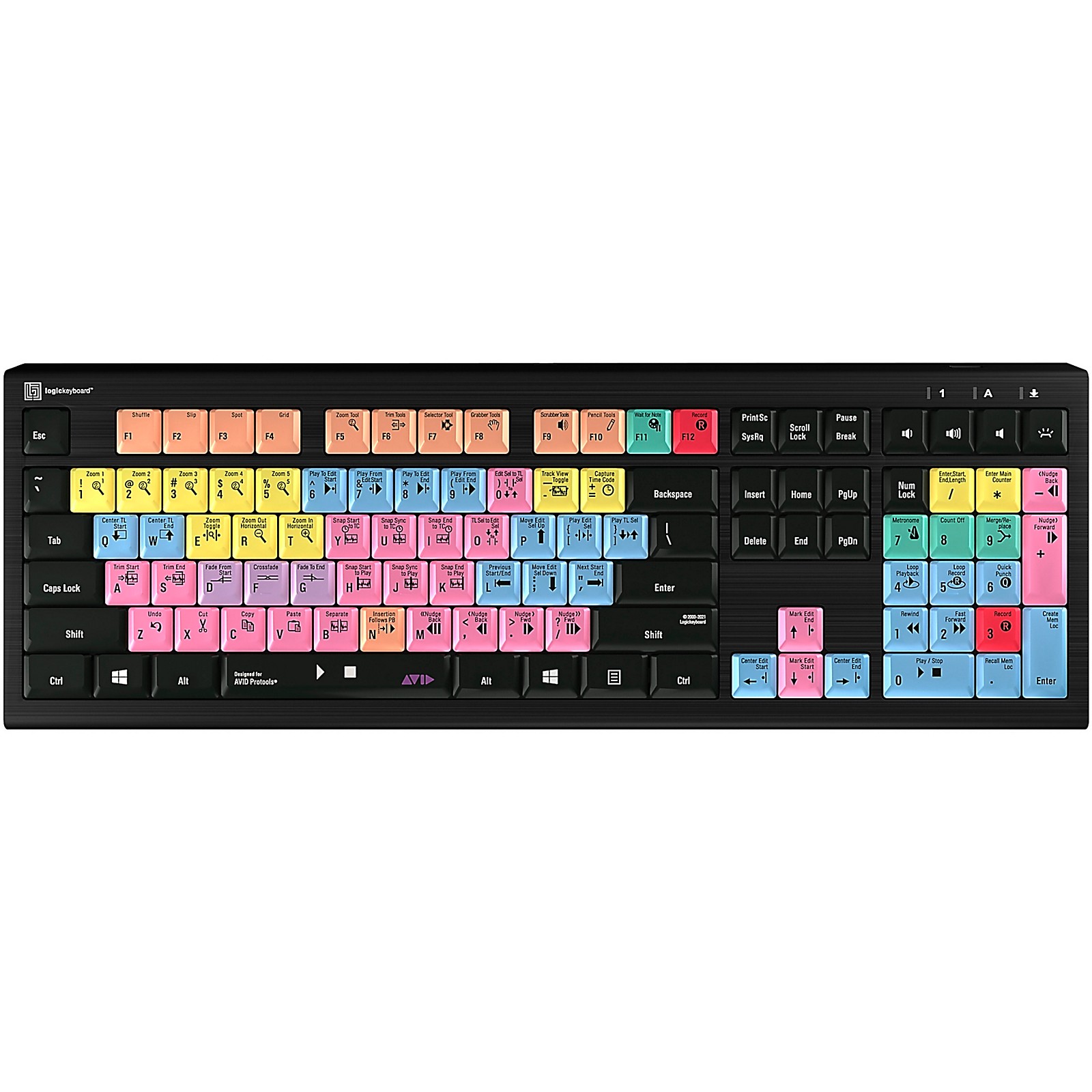 Logickeyboard Avid Pro Tools PC Astra 2 US PC Backlit ASTRA | Guitar Center