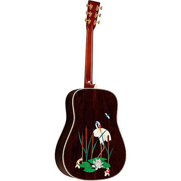 Platinum Martin Limited-Edition D-45 Harvey Leach Lotus Flower Acoustic ...