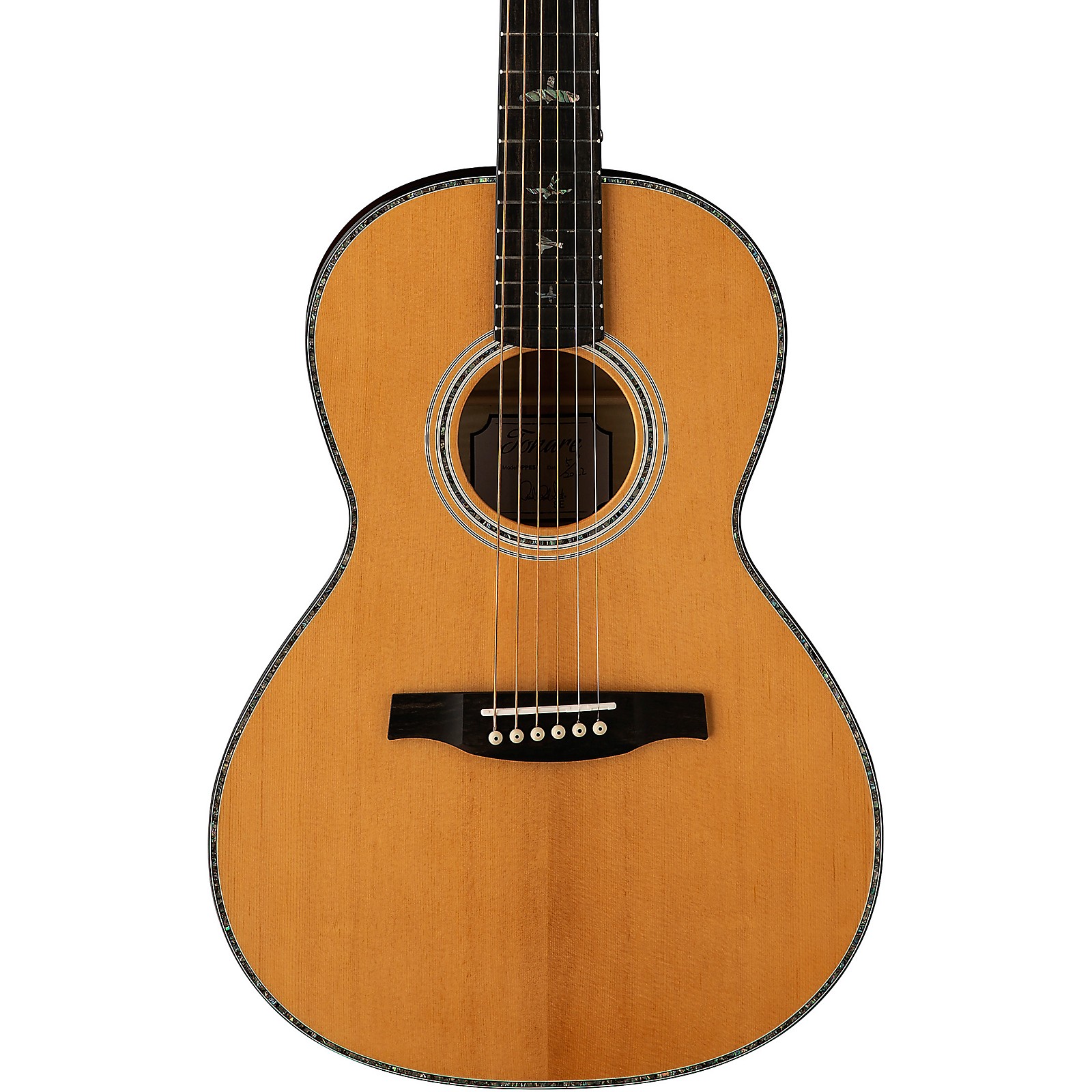 PRS SE P50E Sitka Spruce-Maple Parlor Acoustic-Electric Guitar Natural ...