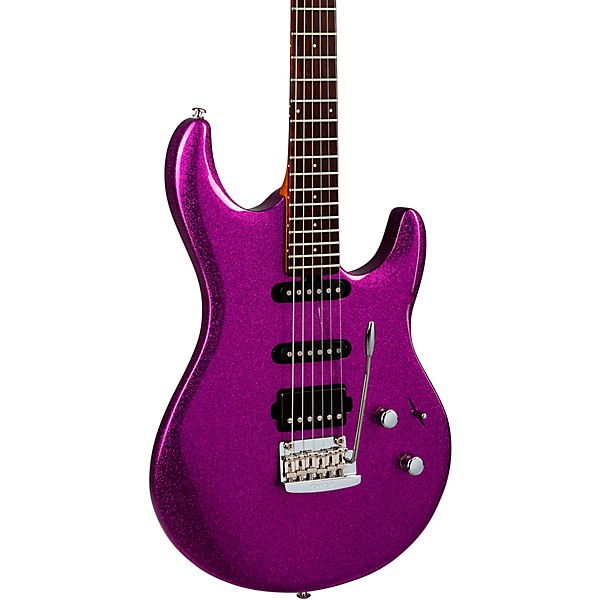 Platinum Ernie Ball Music Man Luke 3 HSS Electric Guitar Fuchsia ...