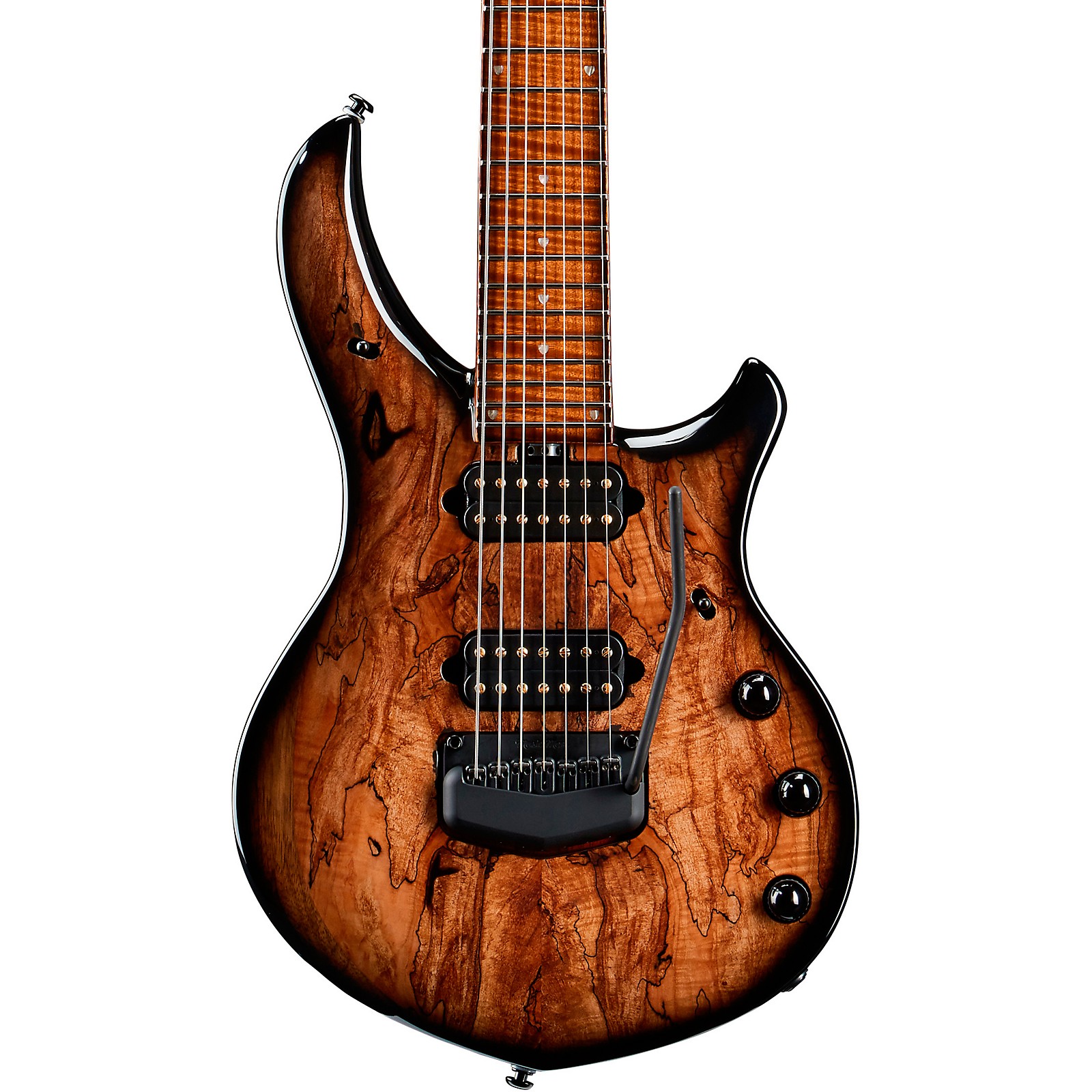 Platinum Ernie Ball Music Man John Petrucci Majesty Figured Maple Top 7 ...