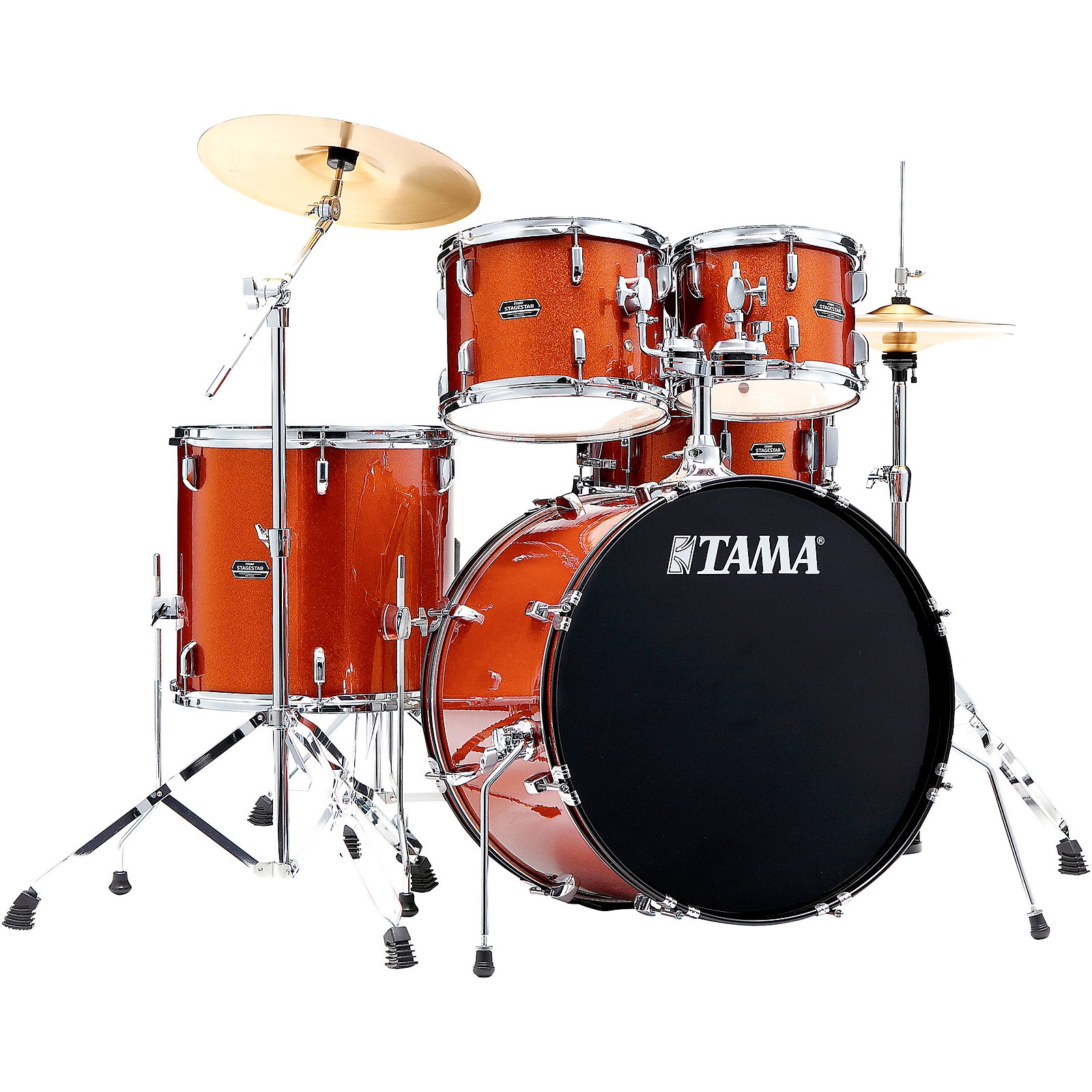 TAMA Stagestar 5-Piece Complete Drum Set With 22" Bass Drum Scorched ...