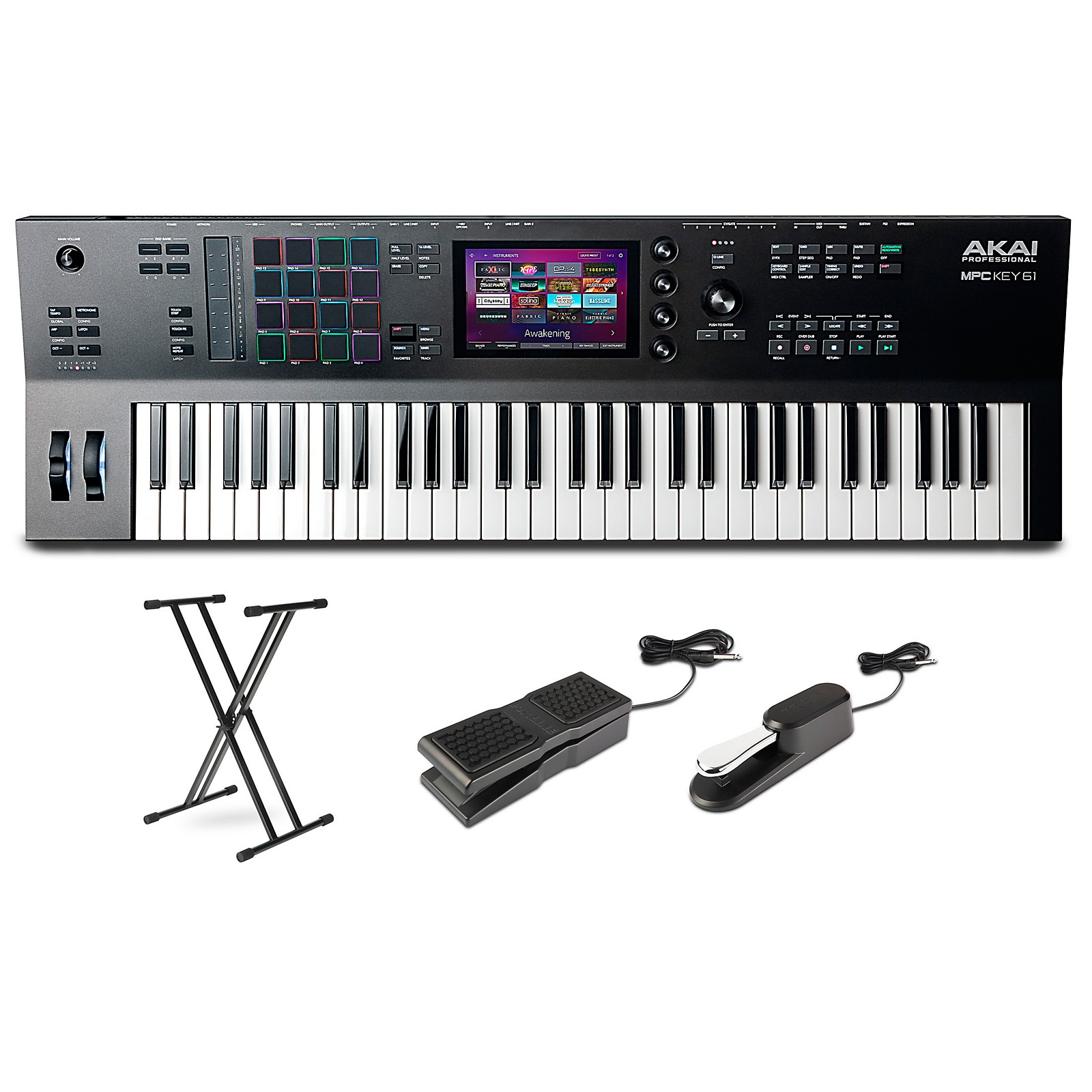 Akai Professional MPC Key 61 Production Synthesizer With X-Stand ...