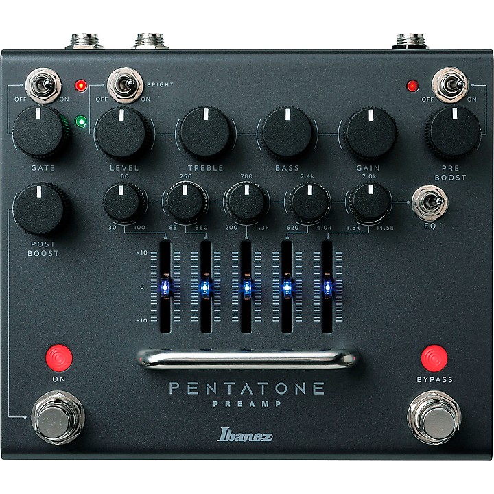 Open Box Ibanez Pentatone Preamp Distortion Effects Pedal Level 1 Gun ...