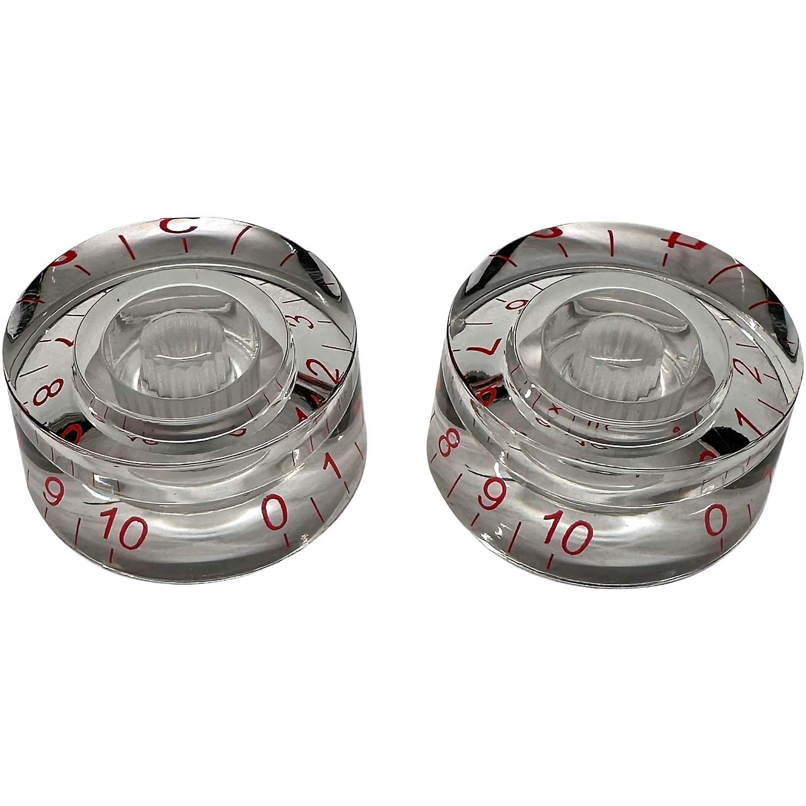 AxLabs Speed Knob (Red Lettering) - 2 Pack Clear | Guitar Center