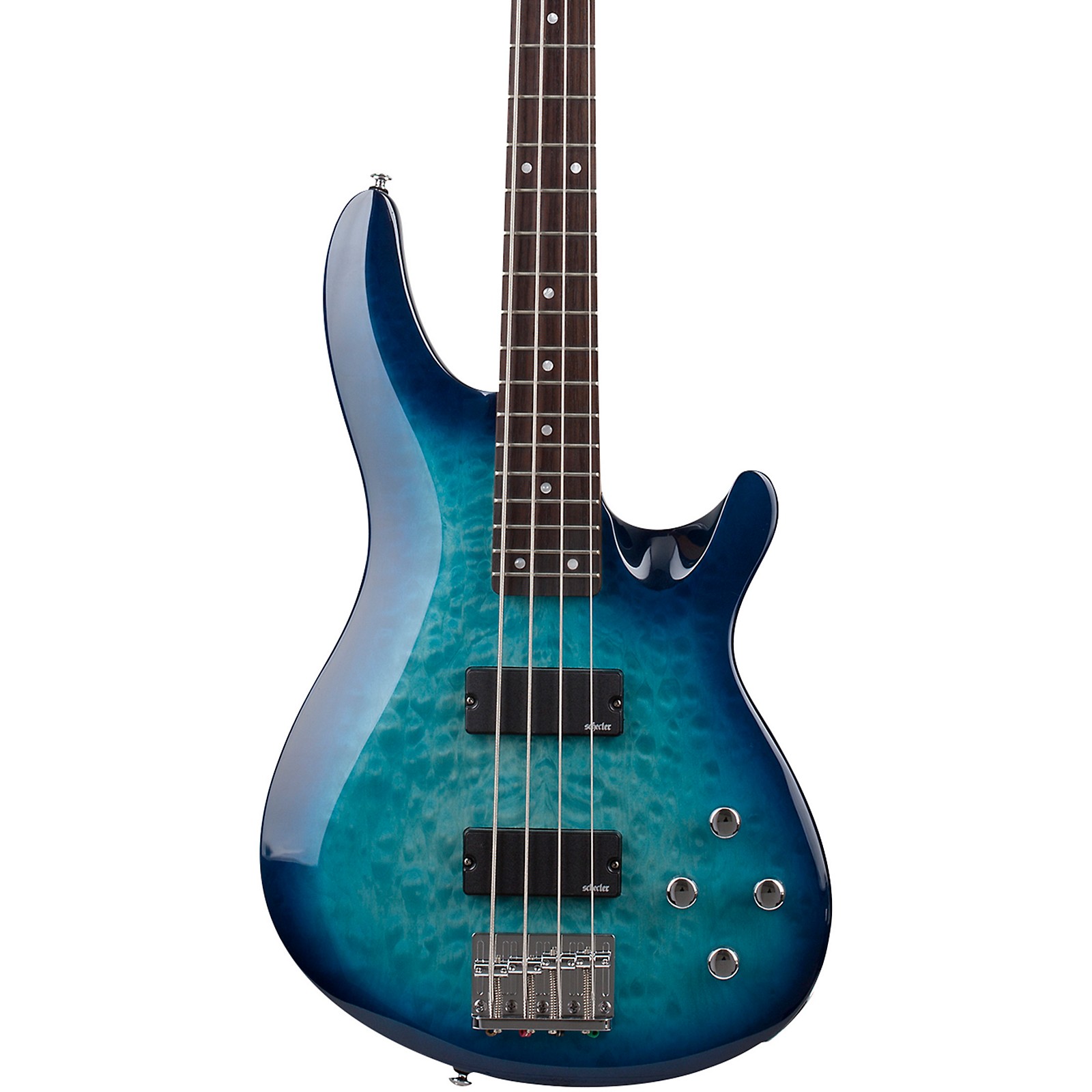 Schecter Guitar Research C-4 Plus Electric Bass Ocean Blue Burst ...