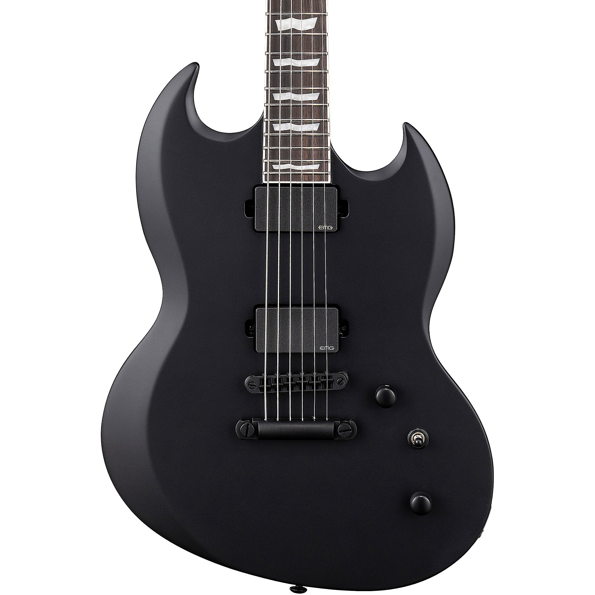 ESP LTD Viper-400 Baritone Electric Guitar Black Satin | Guitar Center
