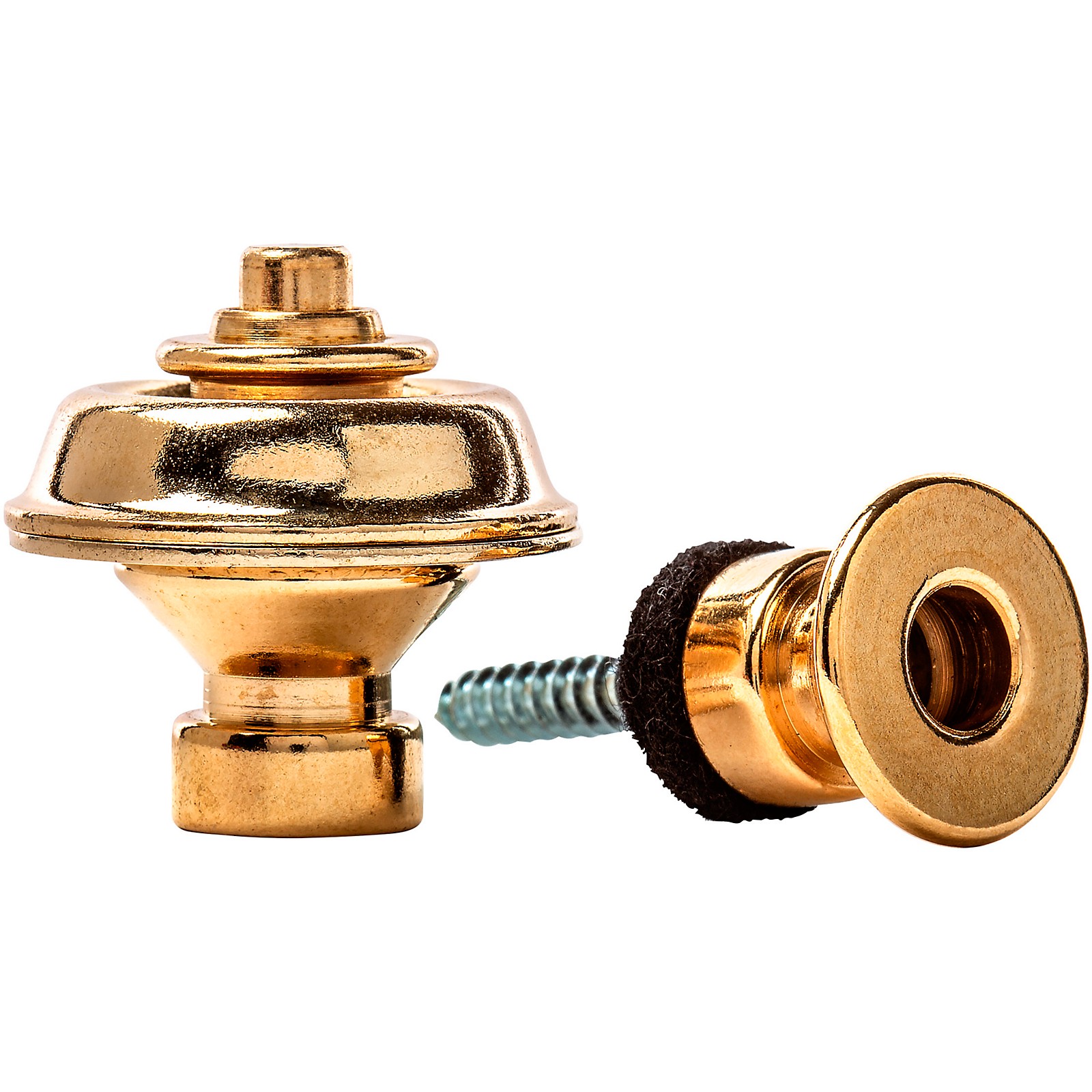 Dunlop Straplok Traditional Strap Retainer System Gold | Guitar Center