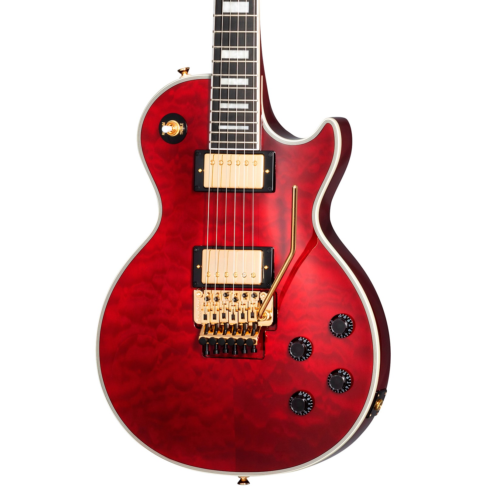 Epiphone Alex Lifeson Les Paul Custom Axcess Electric Guitar Ruby ...