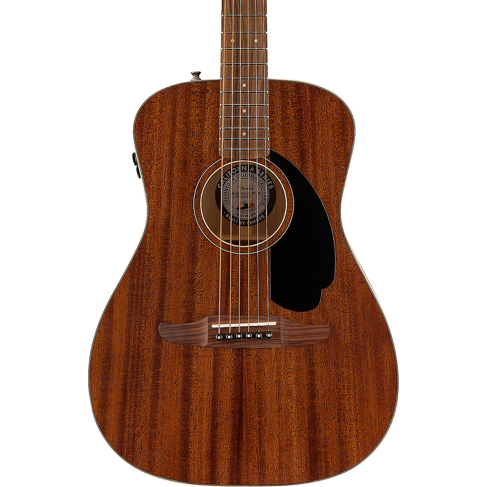 Fender California Malibu Special All-Mahogany Acoustic-Electric Guitar ...