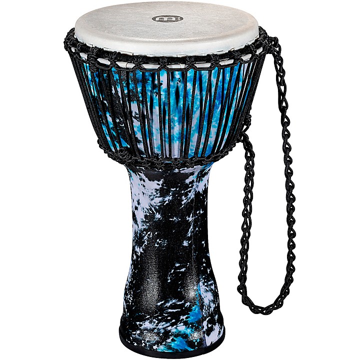 MEINL Travel Series Rope-Tuned Synthetic Djembe 10 in. Galactic Blue ...