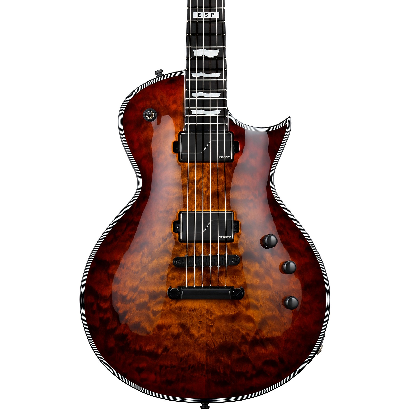 Platinum ESP E-II Eclipse Electric Guitar Tiger Eye Sunburst | Guitar ...