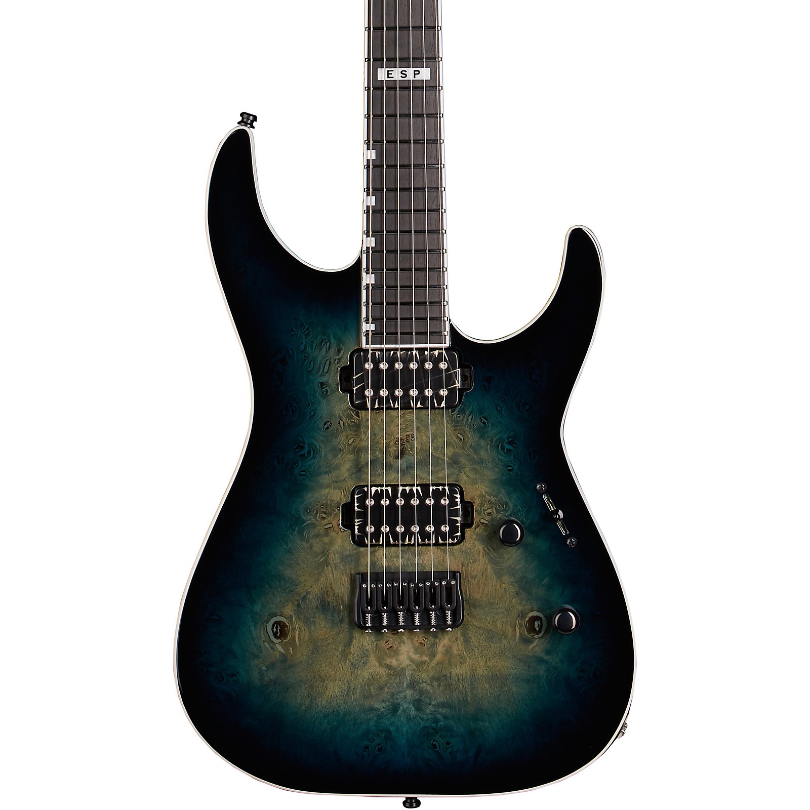 Platinum ESP E-II M-II Electric Guitar Mercury Blue Burst | Guitar Center