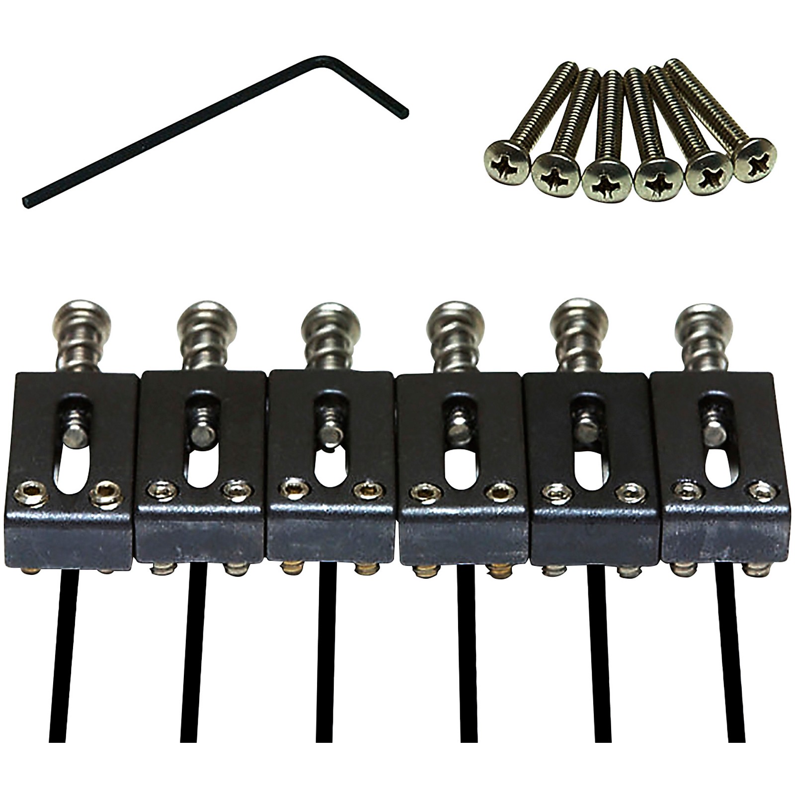 Graph Tech PRS Style Tremolo Bridge Saddle Pickups (Set of 6) Black ...