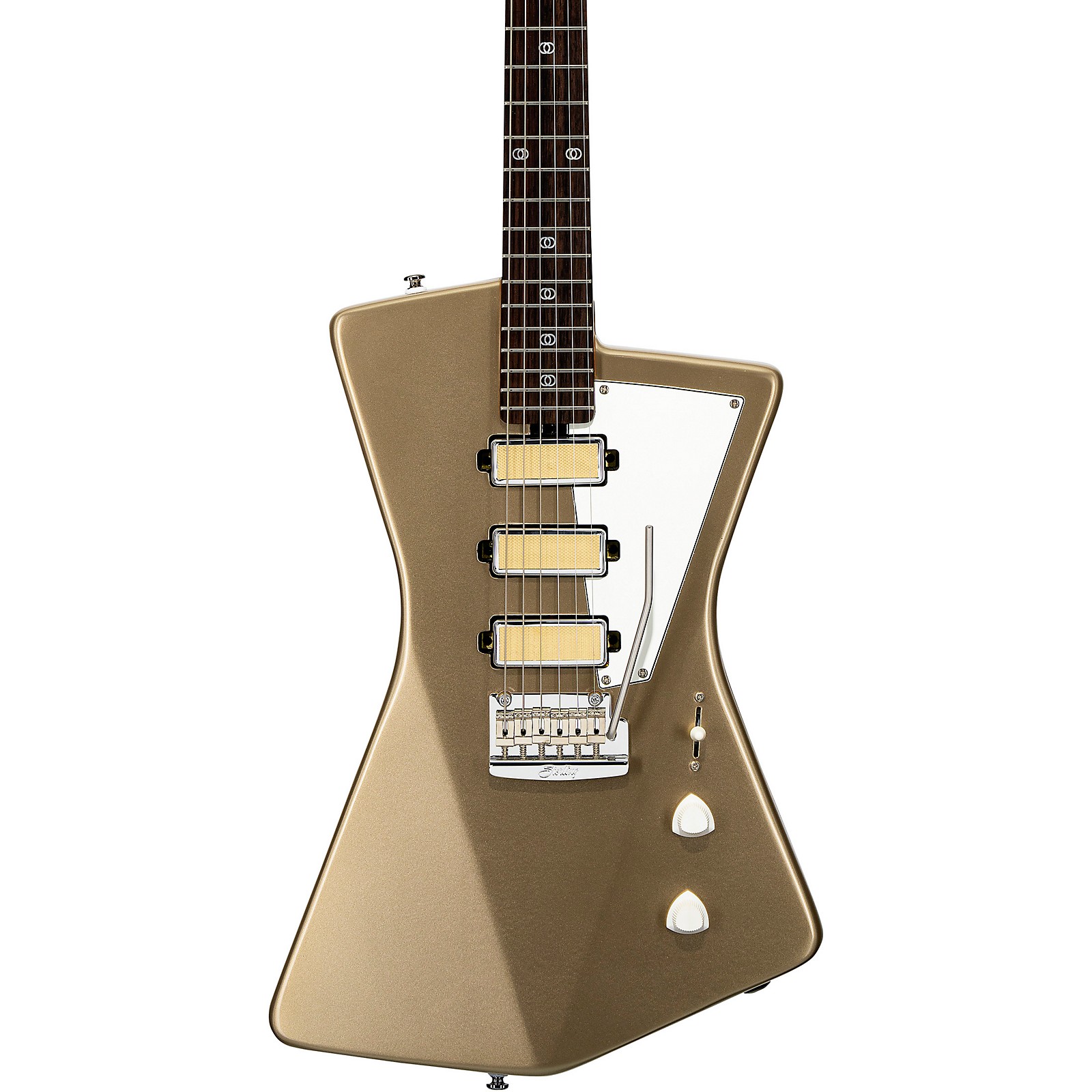 Sterling by Music Man St. Vincent Goldie HHH Electric Guitar Cashmere ...