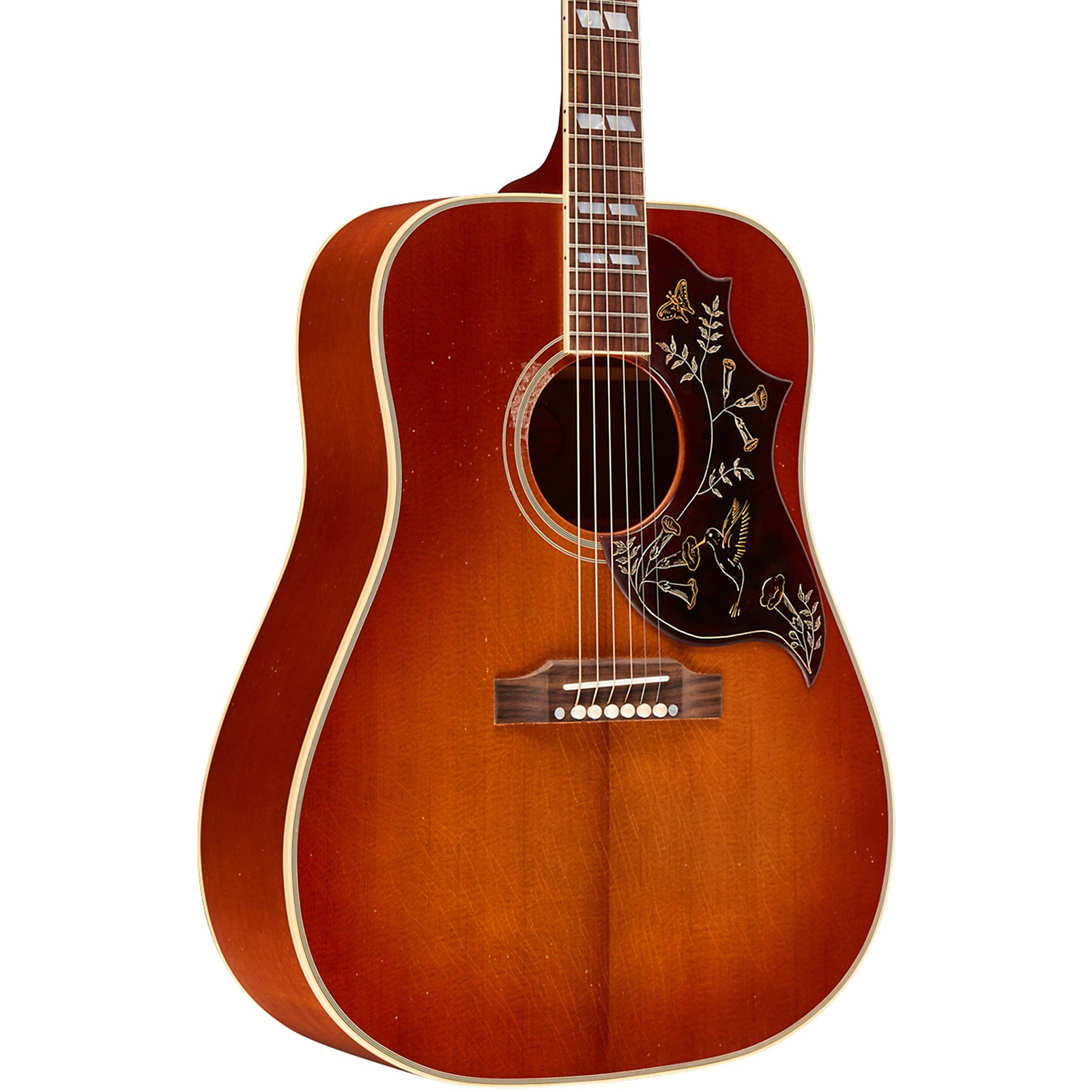Platinum Gibson Murphy Lab 1960 Hummingbird Light Aged Acoustic Guitar ...