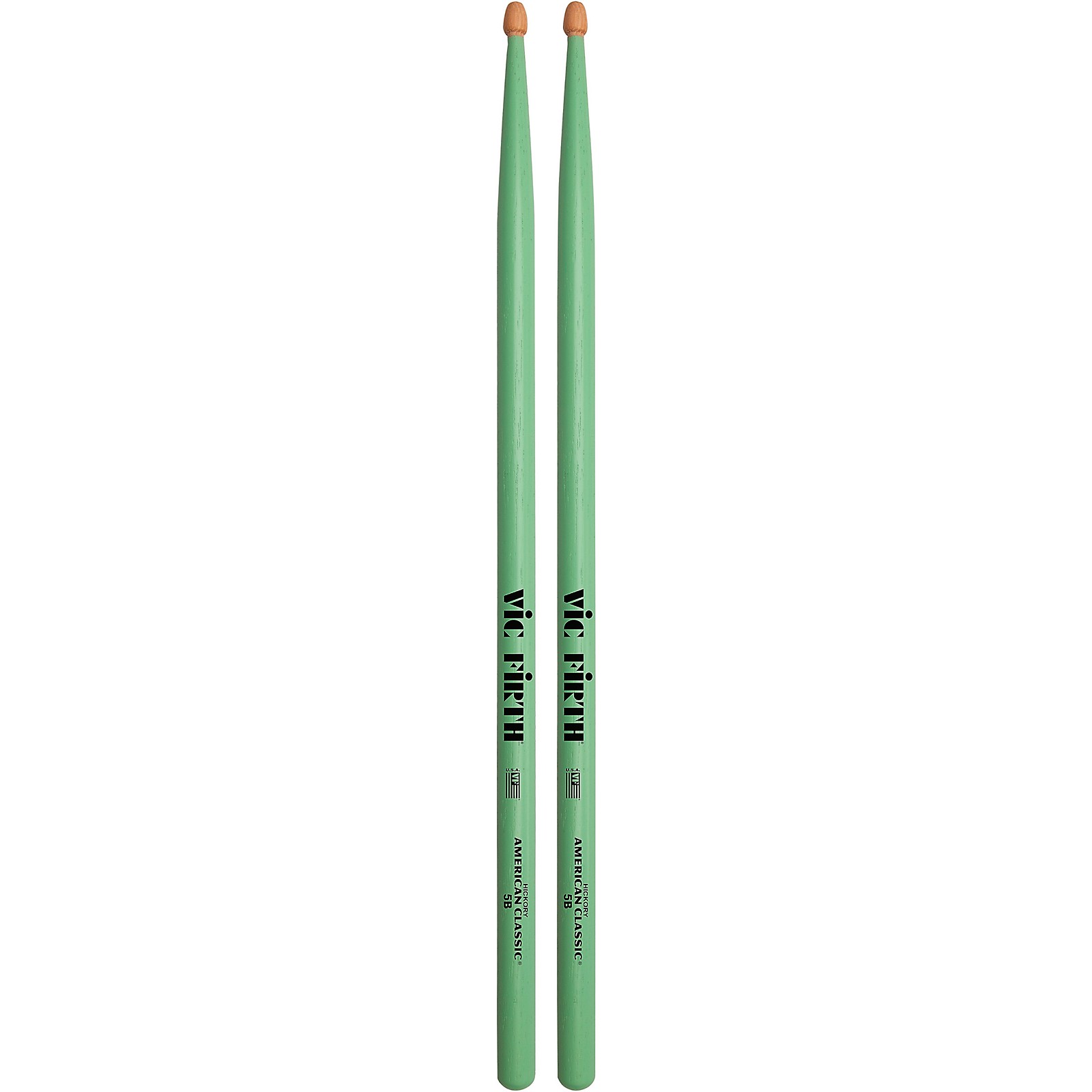 Vic Firth American Classic Seafoam Green Drum Sticks 5B Wood | Guitar ...