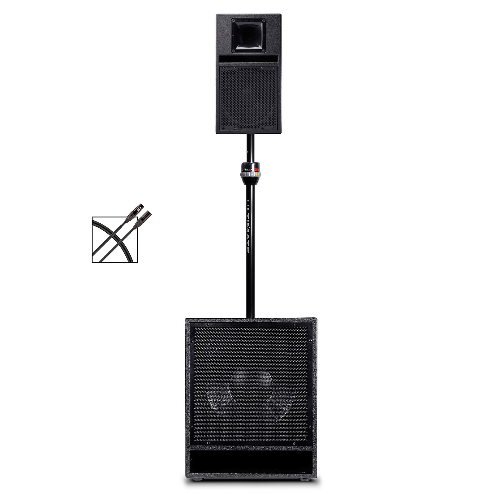 BASSBOSS Portable Performer Package with BB15 Subwoofer, SV9 ...