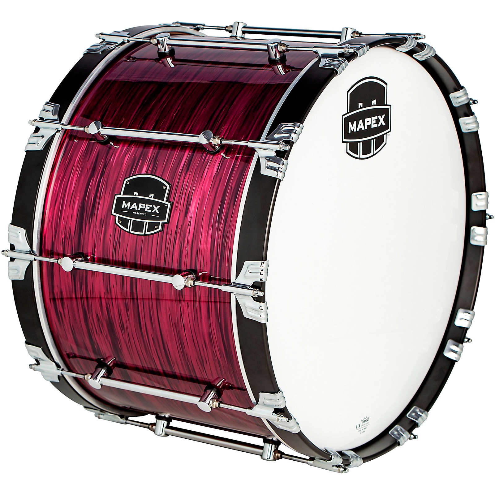 Mapex Quantum Mark II Drums on Demand Series Burgundy Ripple Bass Drum 24 in. | Guitar Center