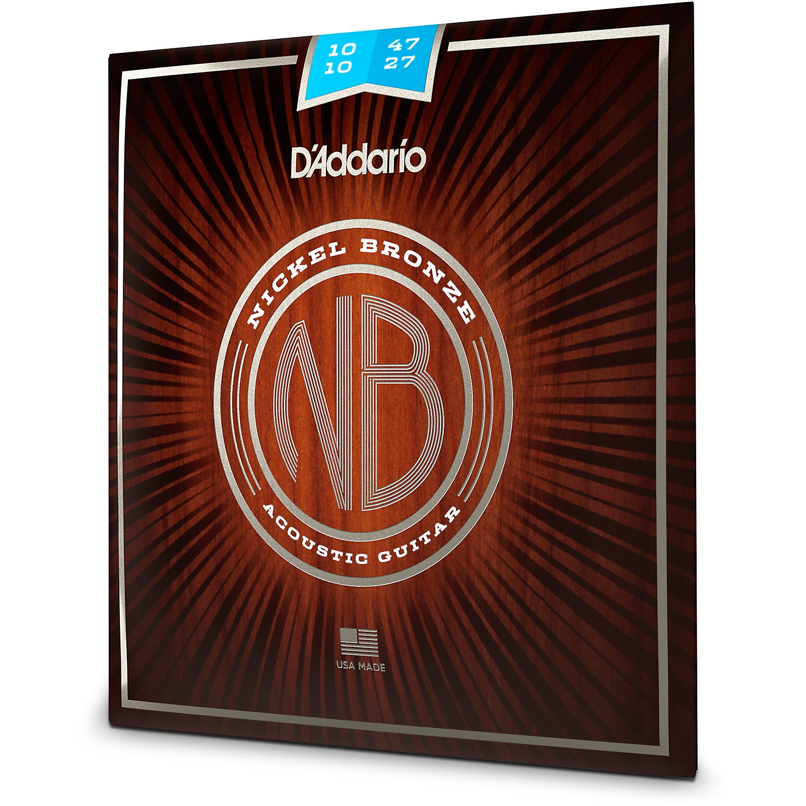 D'Addario Nickel Bronze 12-String Light Acoustic Guitar Strings .010 ...