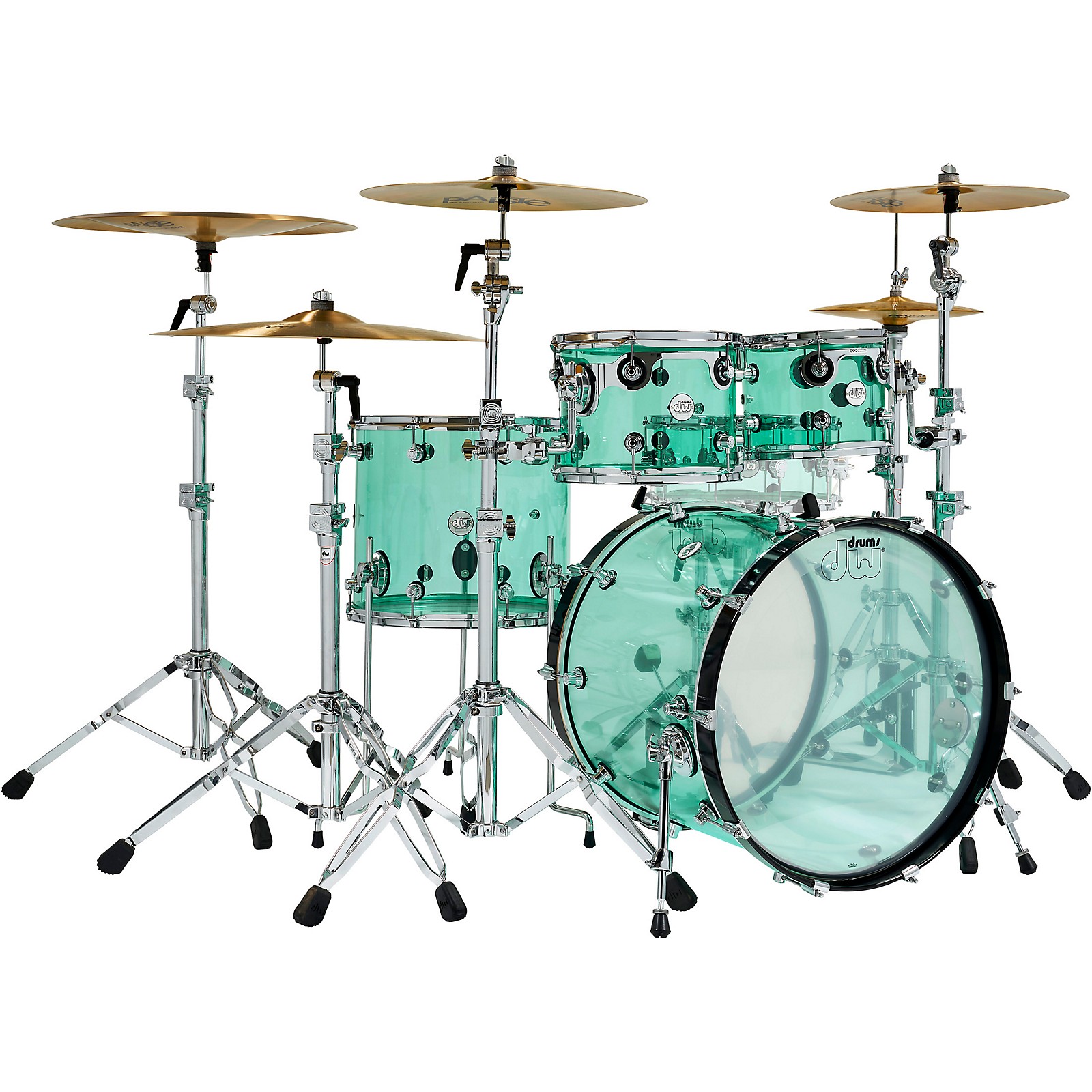 DW Design Series Acrylic 4-Piece Shell Pack Sea Glass | Guitar Center