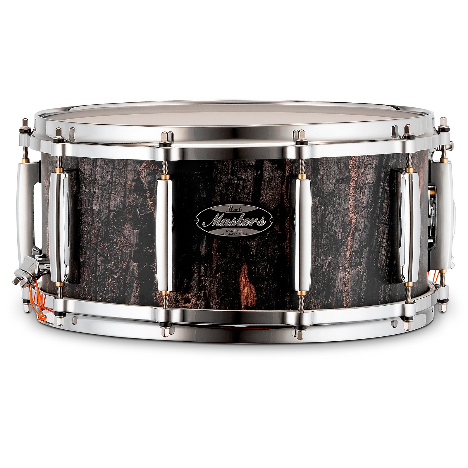 Pearl Masters Maple Snare Drum 14 x 6.5 in. Satin Charred Oak | Guitar ...