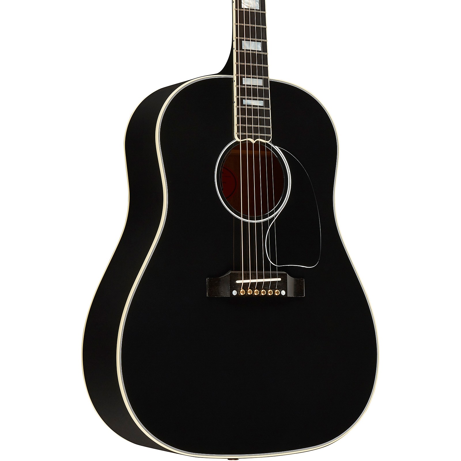 Platinum Gibson J-45 Custom Acoustic-Electric Guitar Ebony | Guitar Center