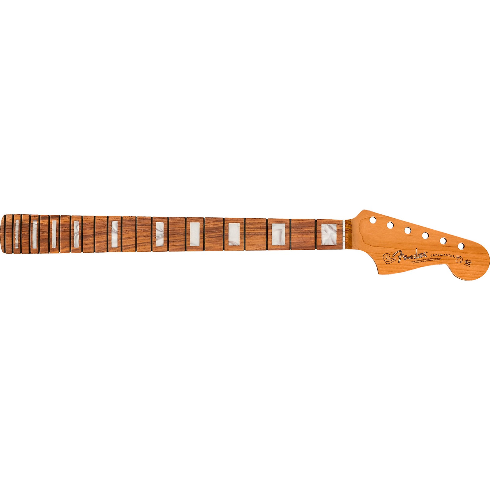 Fender Roasted Jazzmaster Neck, Block Inlays, 22 Medium Jumbo Frets, 9. ...