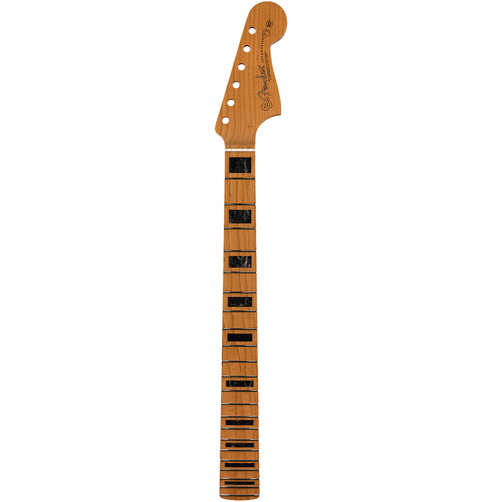 Fender Roasted Jazzmaster Neck, Block Inlays, 22 Medium Jumbo Frets, 9. ...