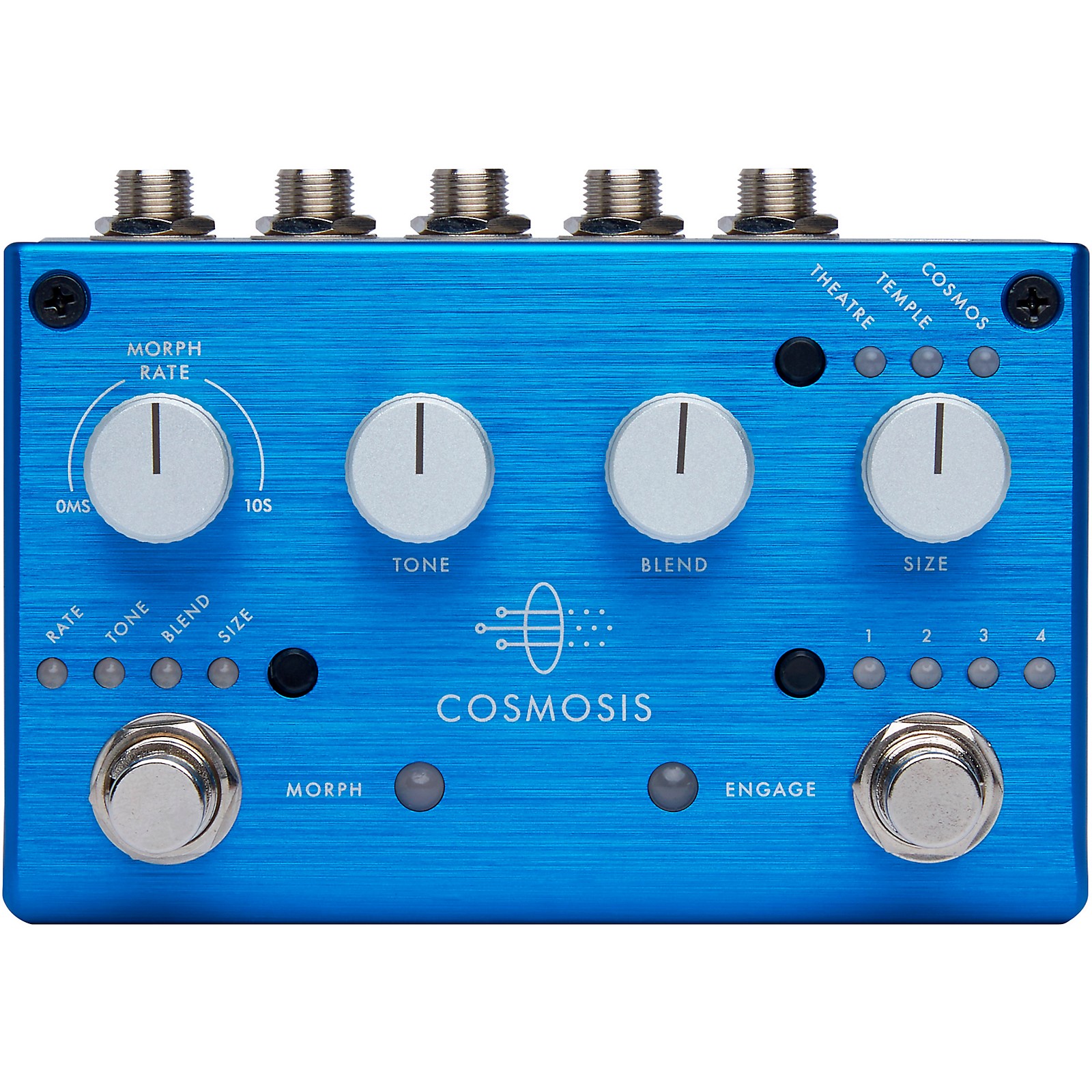Pigtronix Cosmosis Stereo Morphing Reverb Guitar Effects Pedal Blue ...