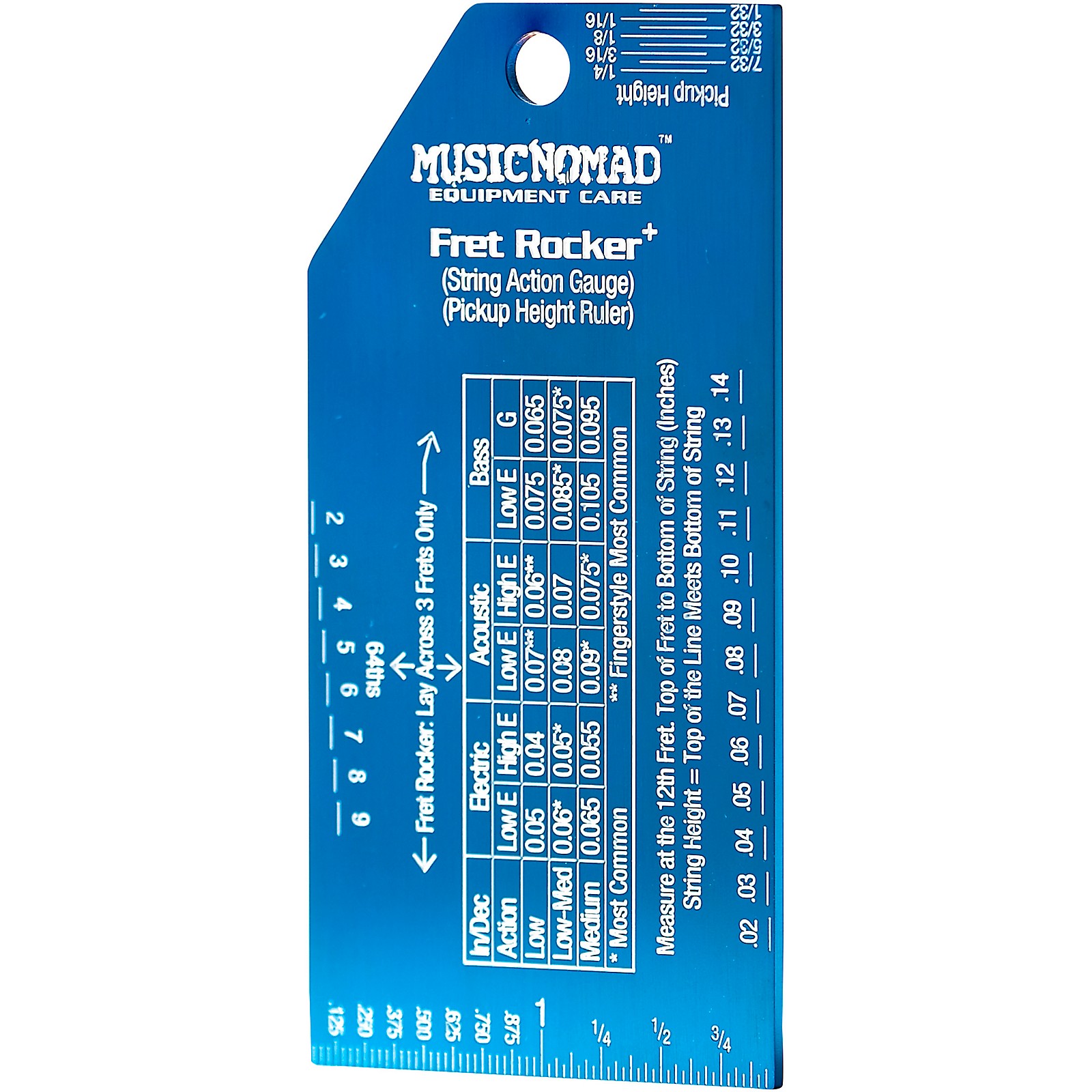 Music Nomad Precision Fret Rocker+ with String Action Gauge/Pickup ...