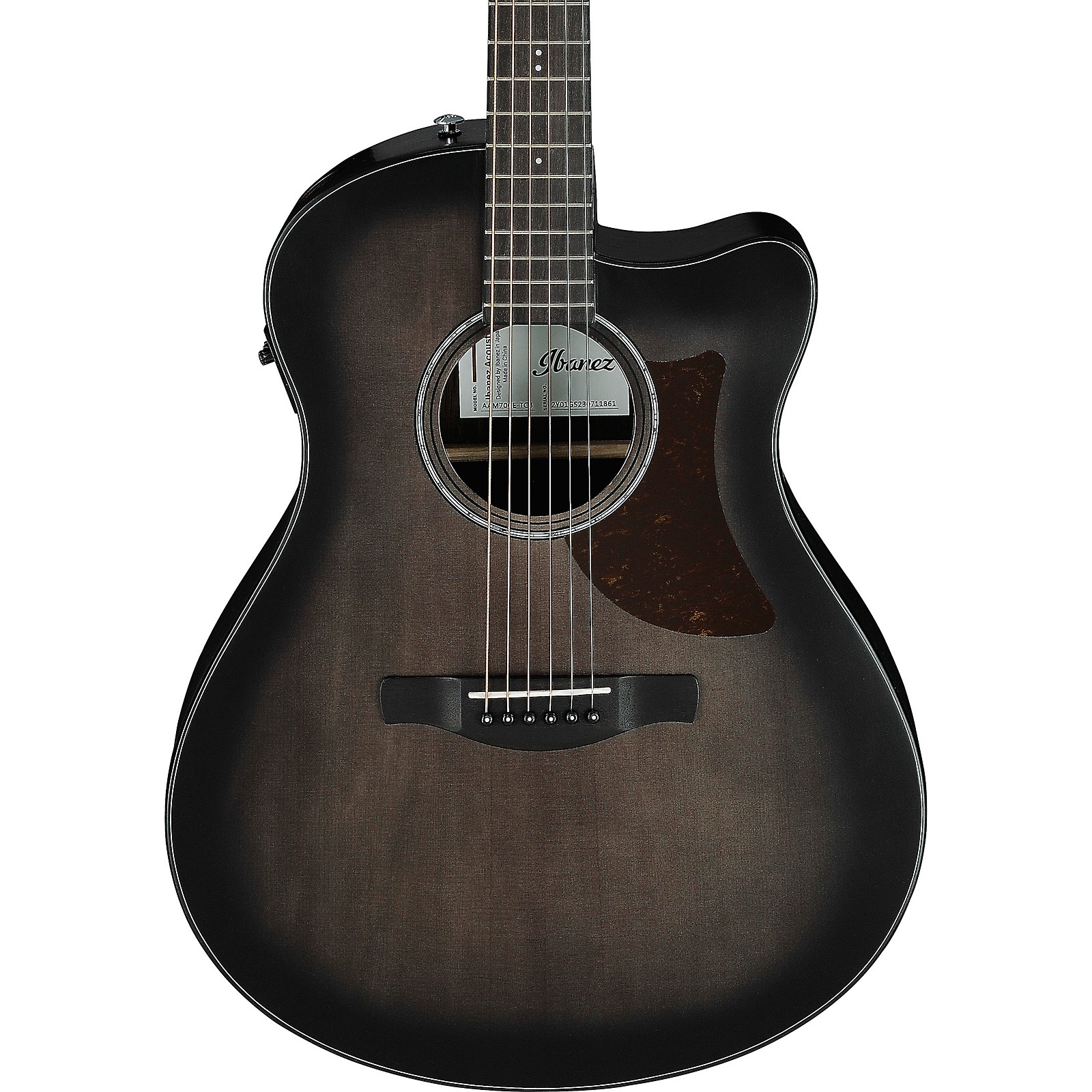 Ibanez AAM70CE Advanced Auditorium Acoustic-Electric Guitar Transparent ...