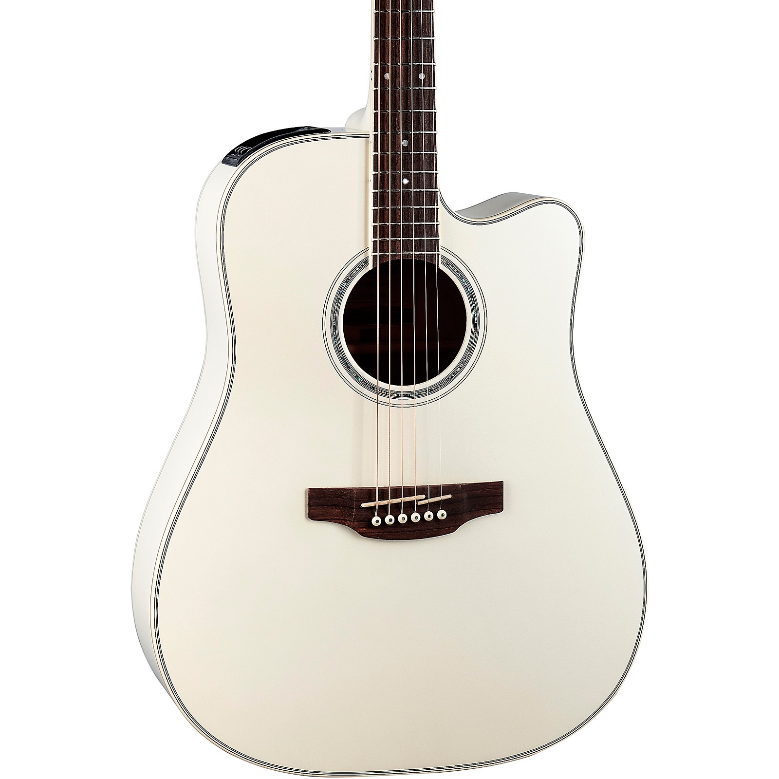 Takamine GD37CE Dreadnought Acoustic-Electric Guitar Pearl White ...
