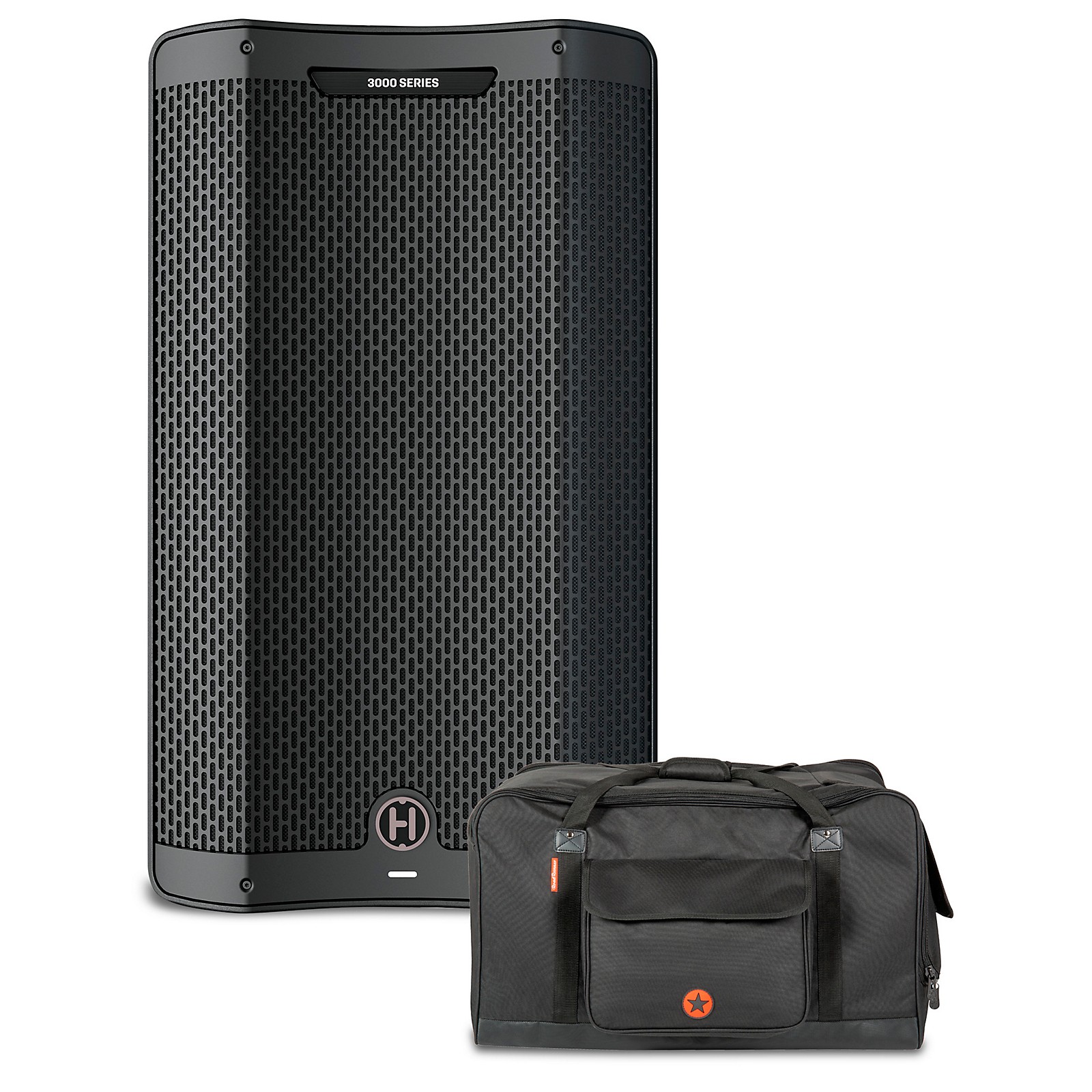 Harbinger VARI V3415 15" Powered Speaker With Road Runner Bag | Guitar ...