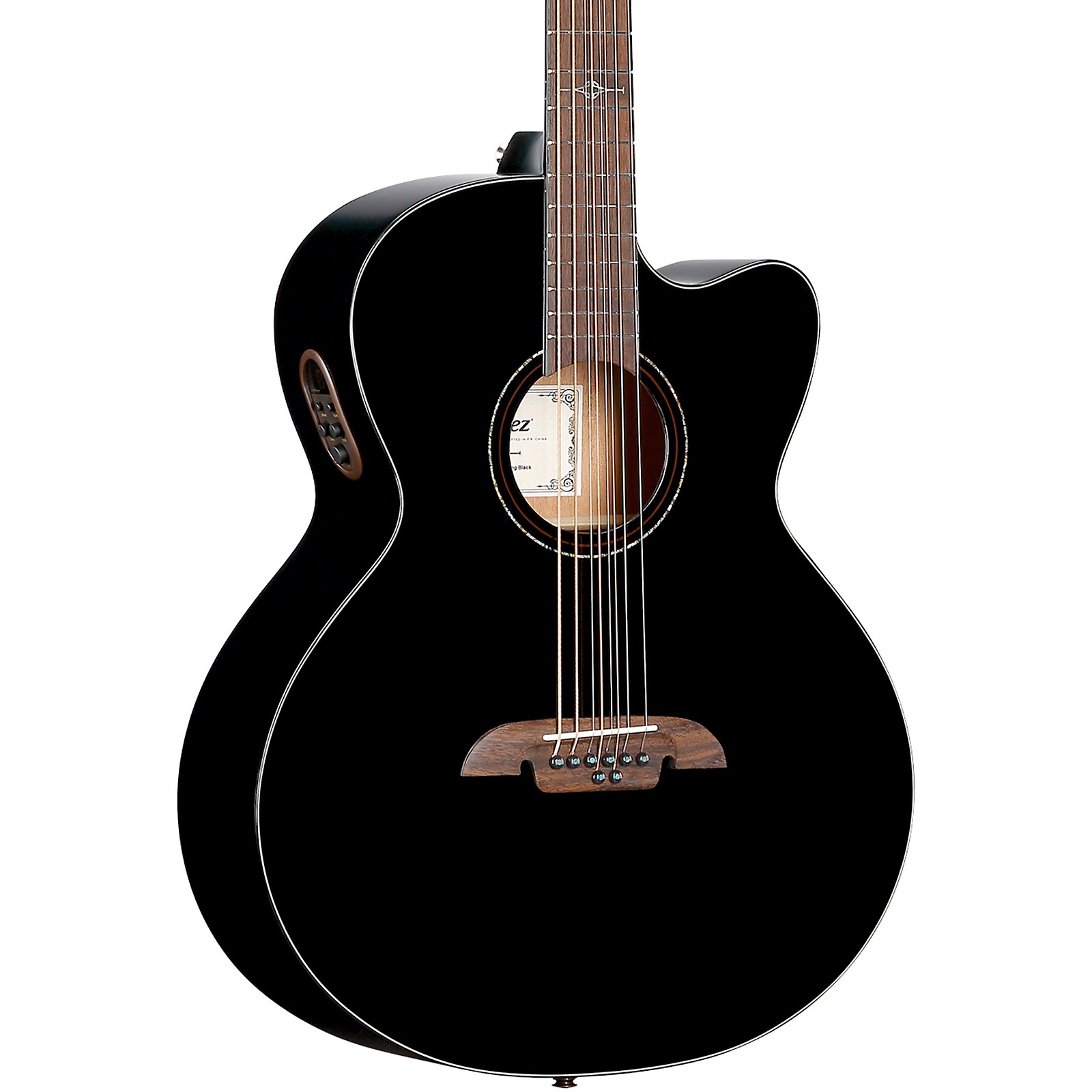 Alvarez ABT60CE 8-String Baritone Acoustic-Electric Guitar Black ...