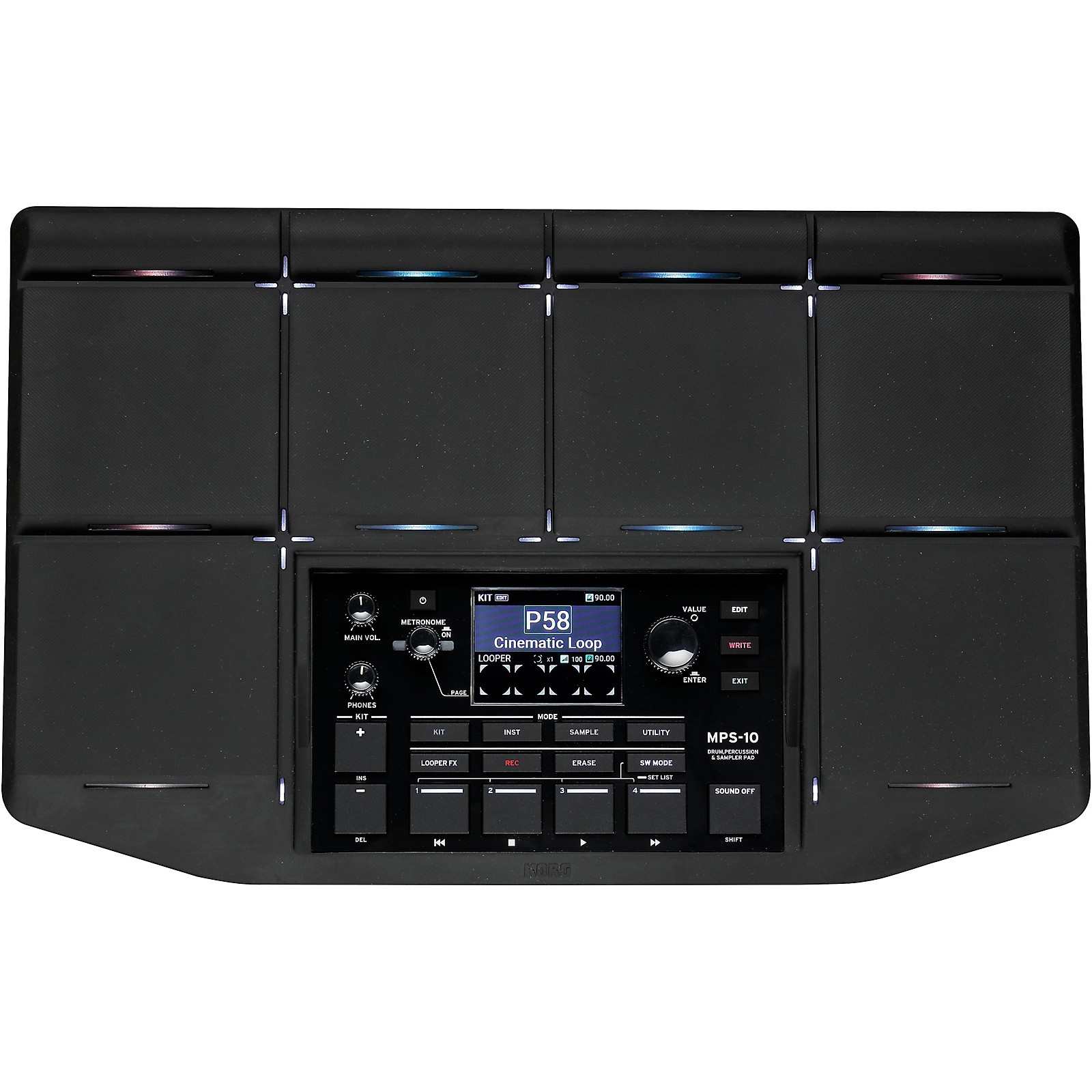 KORG MPS-10 Drum, Percussion, and Sampler Pad | Guitar Center