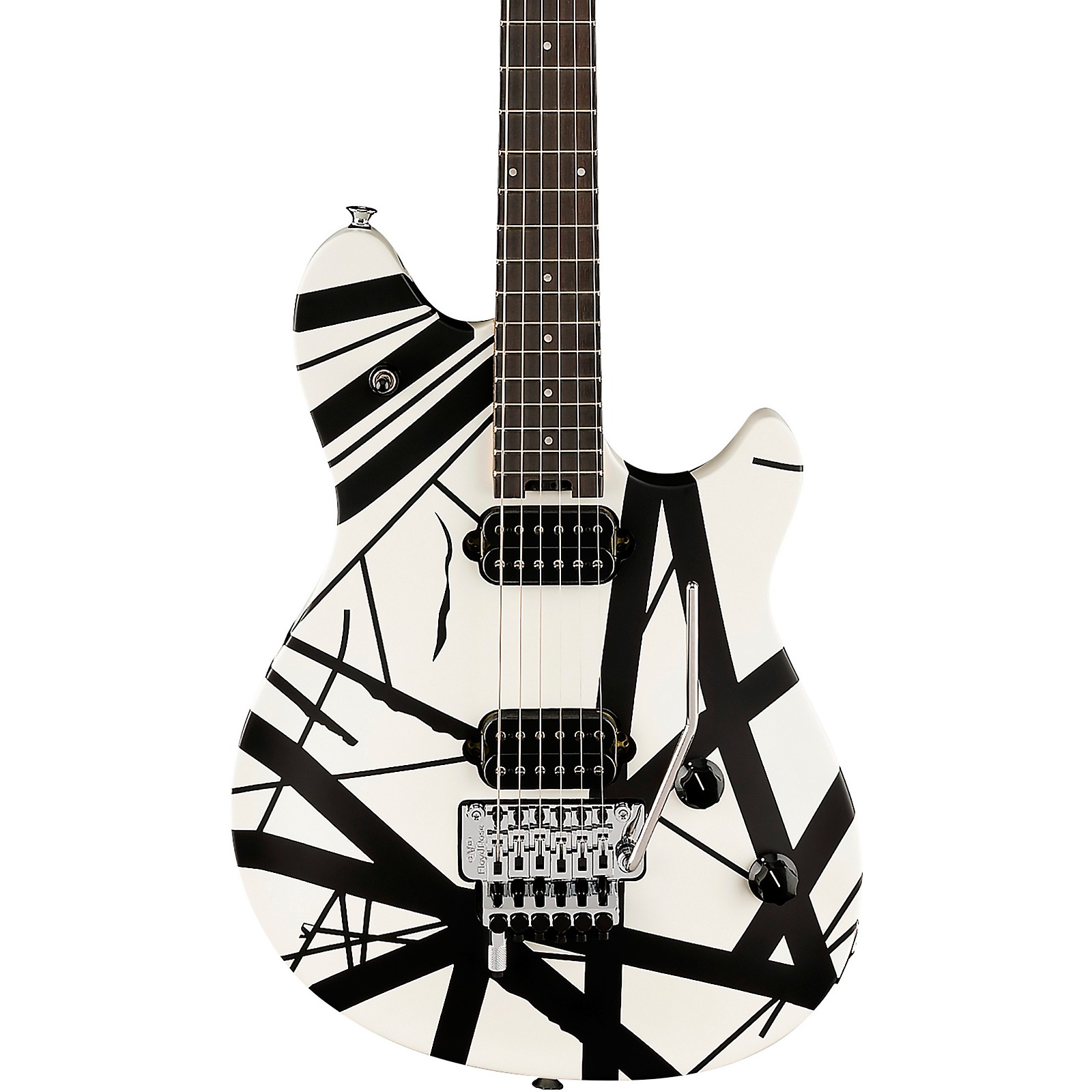 EVH Wolfgang Special Satin Striped Electric Guitar Satin White and ...