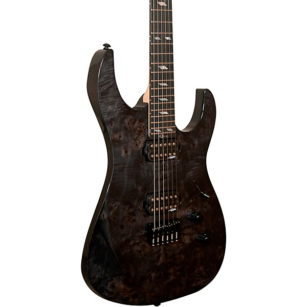 Legator Ninja 6 String Super Shred Series Electric Guitar Black Burl ...
