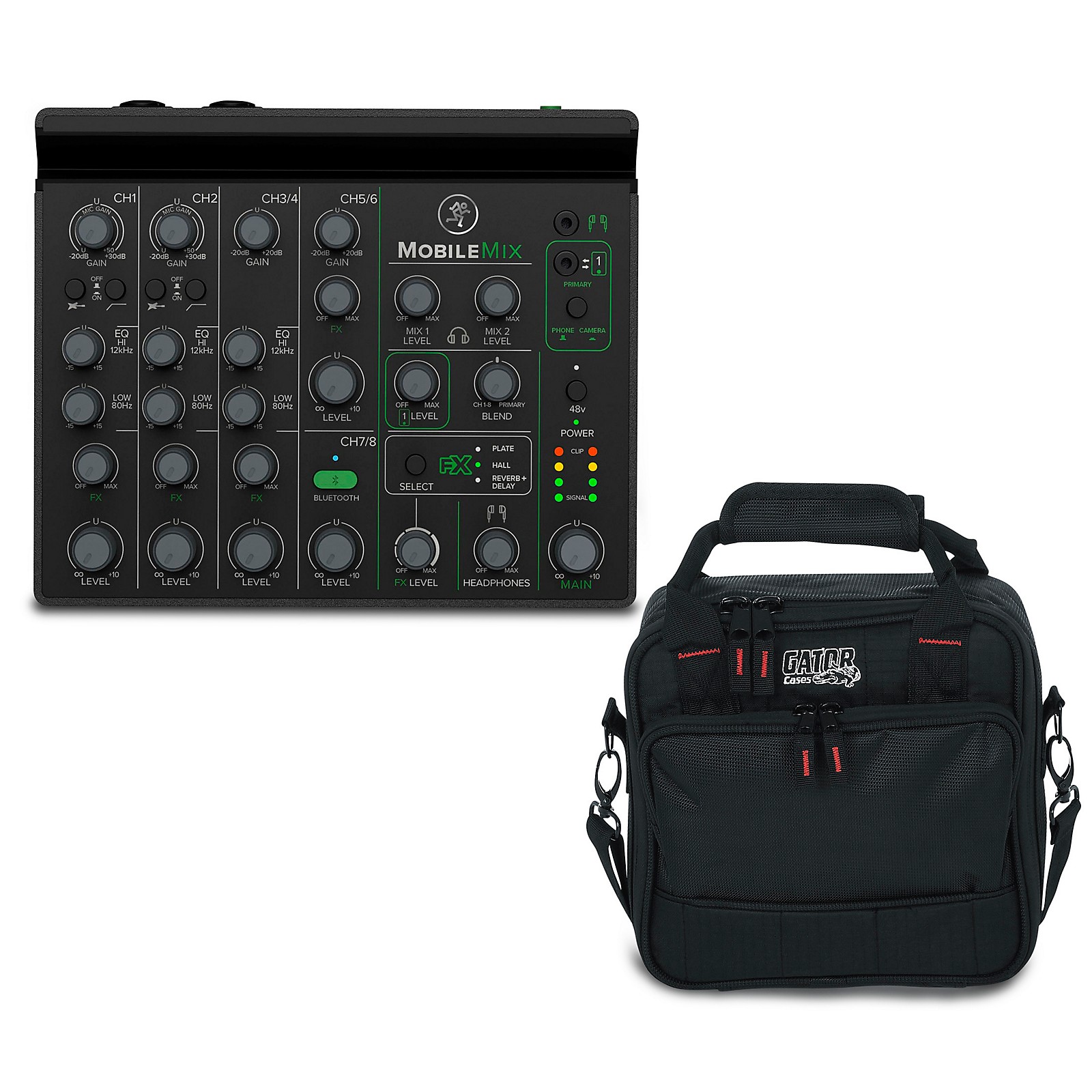Mackie MobileMix 8-Channel USB-Powerable Mixer With Gator Bag | Guitar ...