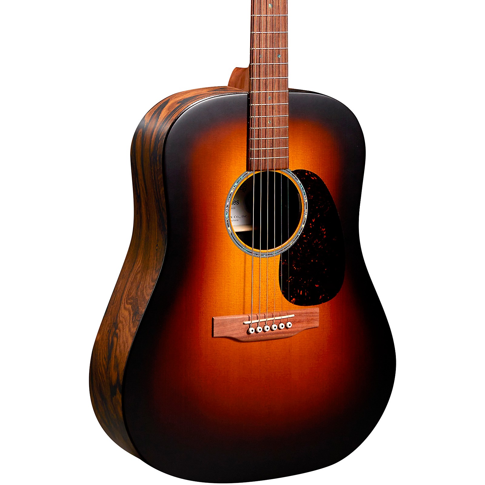 Martin DX2E X Series Ziricote Dreadnought Acoustic-Electric Guitar ...