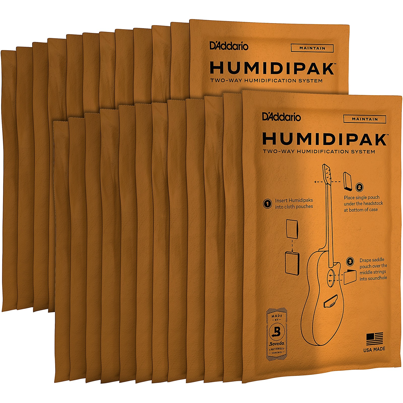 D'Addario Humidipak Maintain Humidity Control - 24 Pack | Guitar Center
