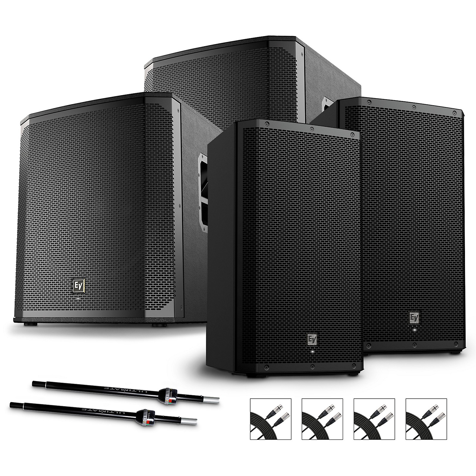 Electro-Voice ZLX-15P G2 Powered Speaker Pair With ELX200-18SP ...