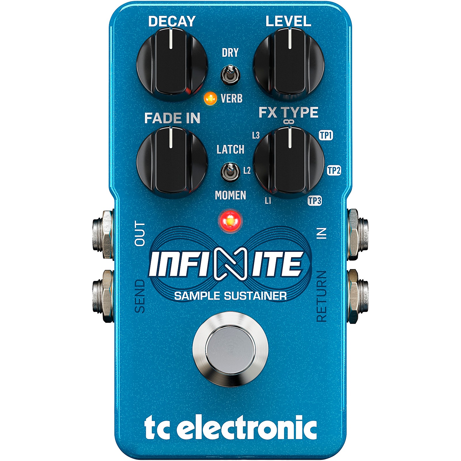 TC Electronic Infinite Sample Sustainer Effects Pedal Blue | Guitar Center
