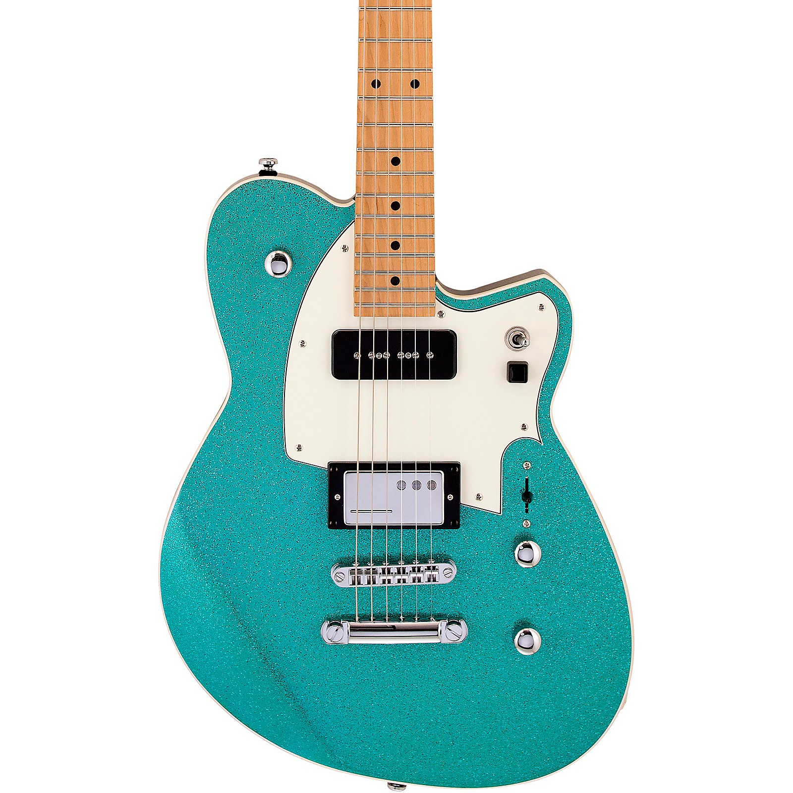 Reverend Chris Freeman Signature Electric Guitar Turquoise Sparkle ...
