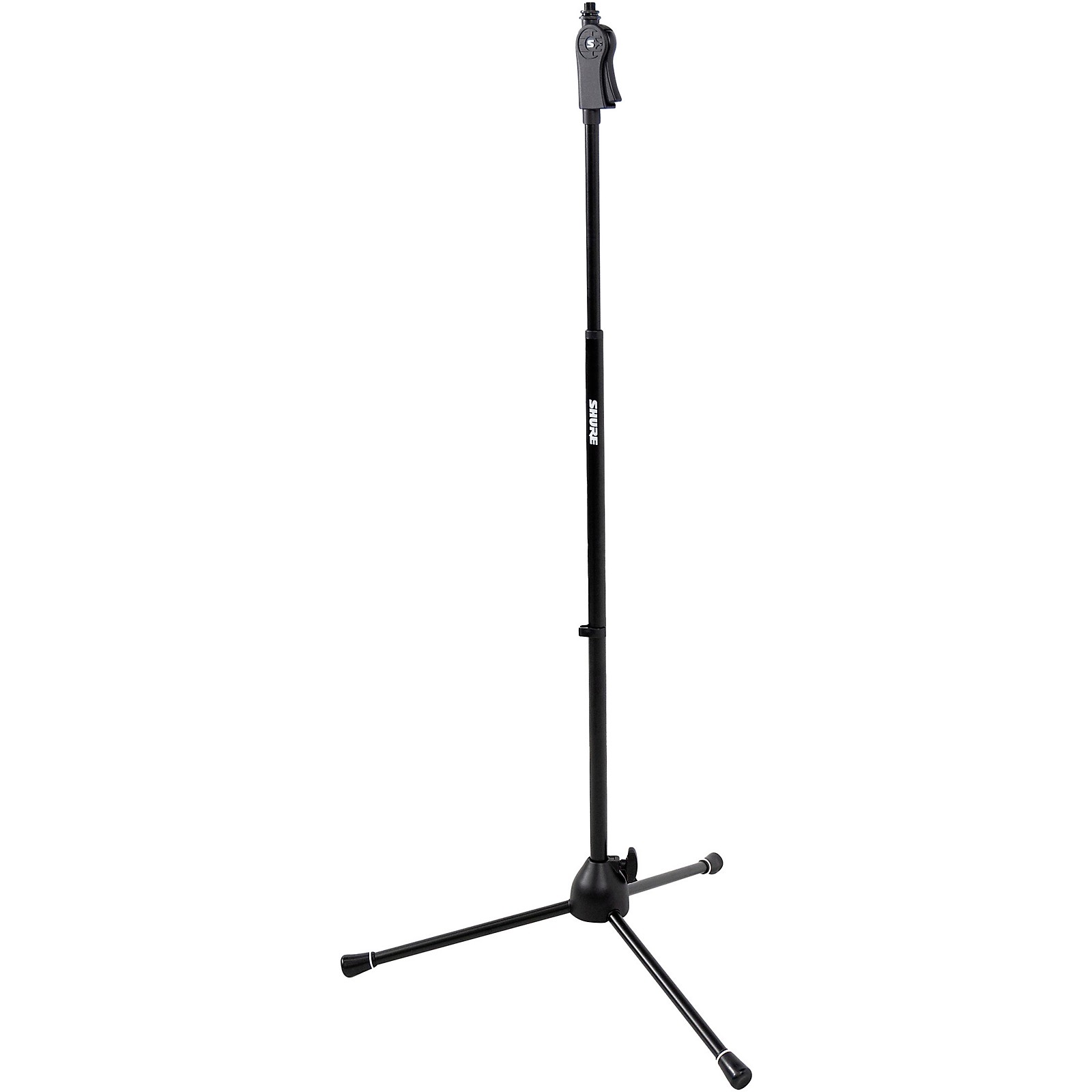 Shure Deluxe Tripod Mic Stand with Pistol Grip One-Handed Clutch Black ...