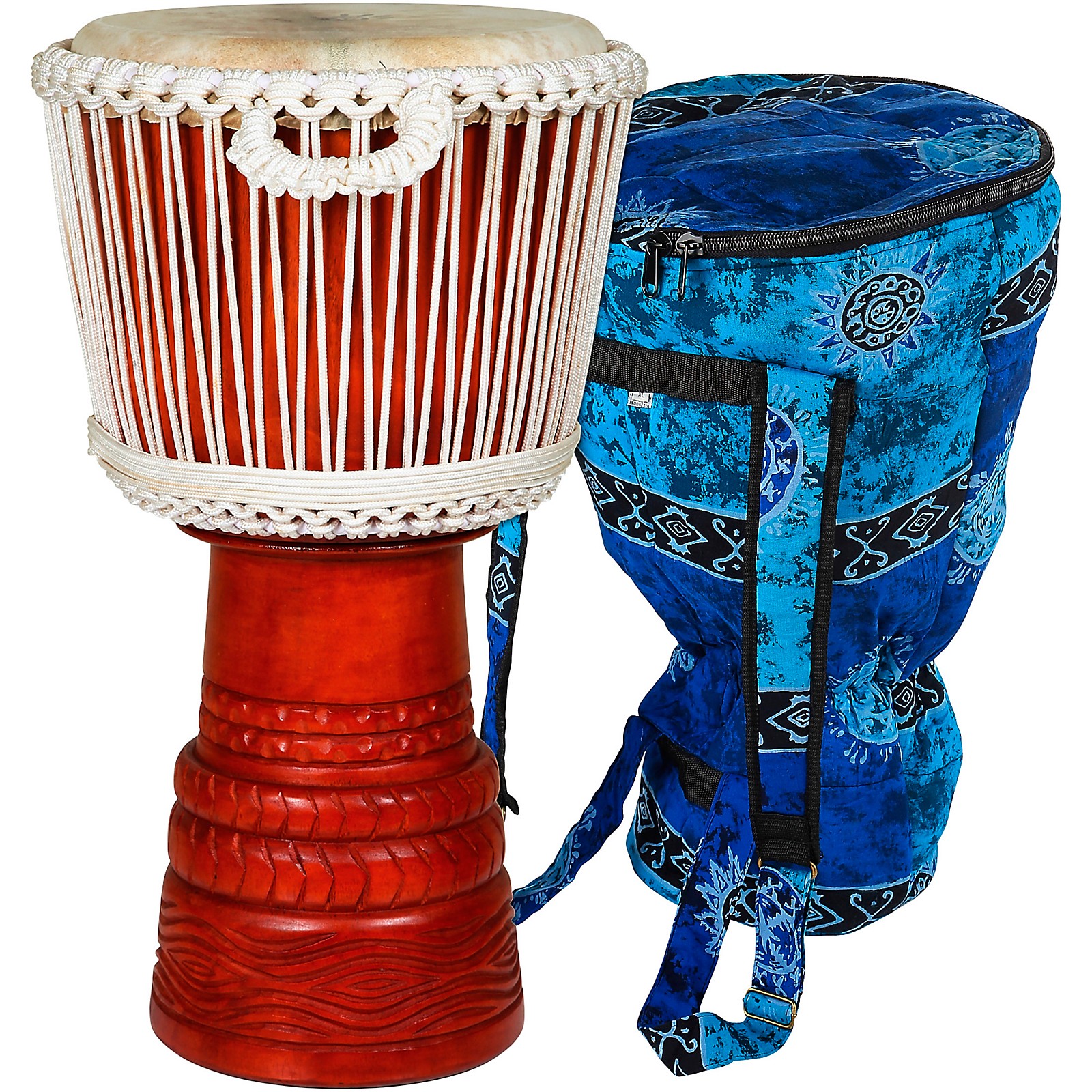 X8 Drums Ivory Elite Professional Djembe Drum with Bag & Lessons 12 in ...