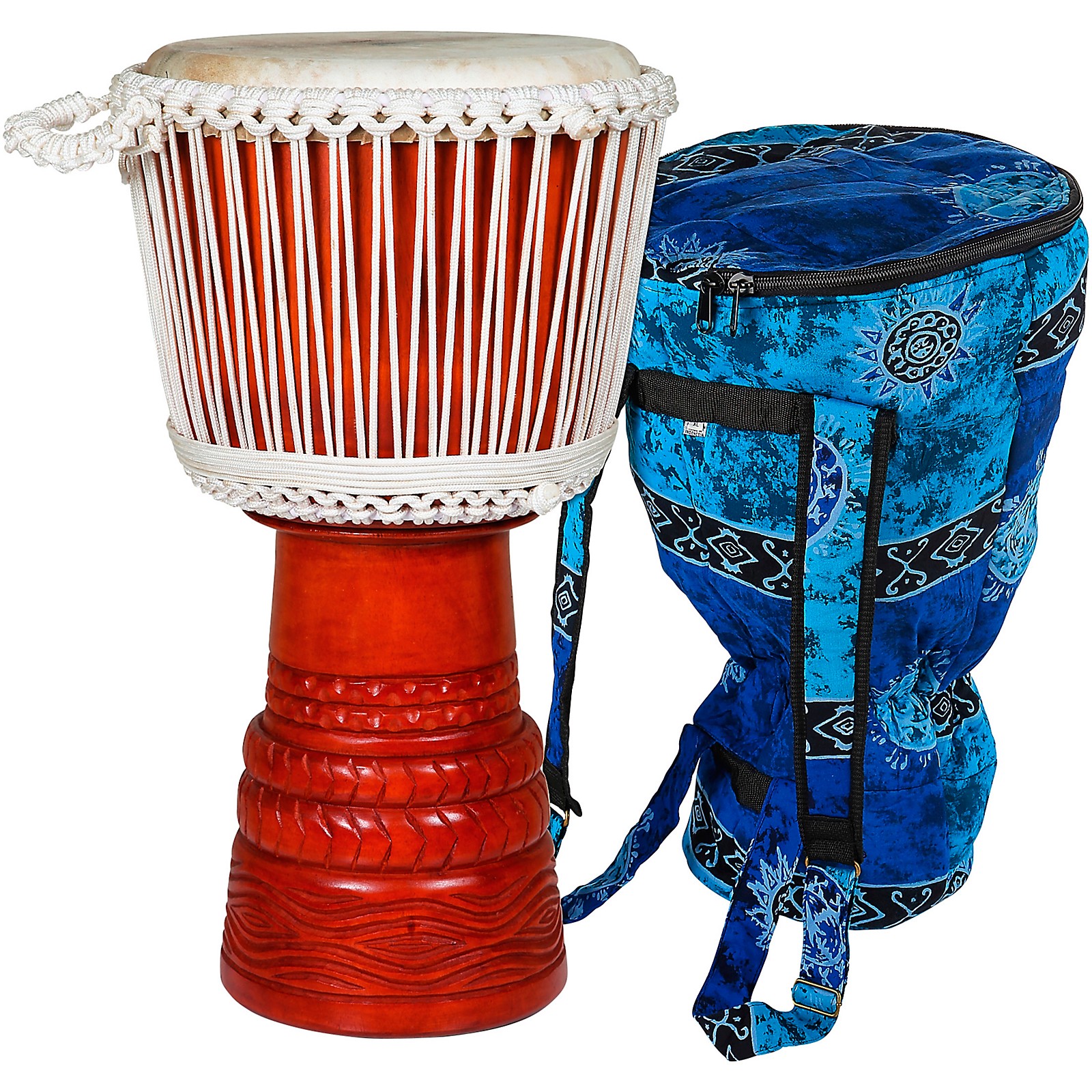X8 Drums Ivory Elite Professional Djembe Drum with Bag & Lessons 10 in ...
